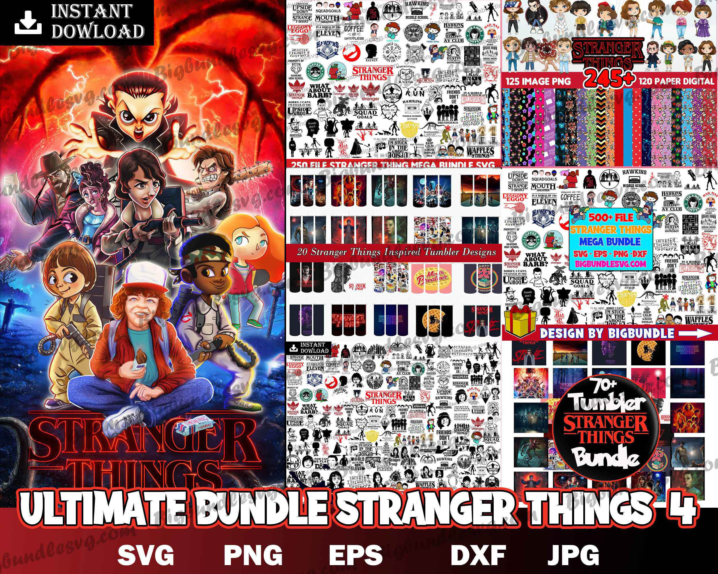 Ultimate bundle Stranger Things SVG Bundle, Hellfire Club Sv | Inspire ...