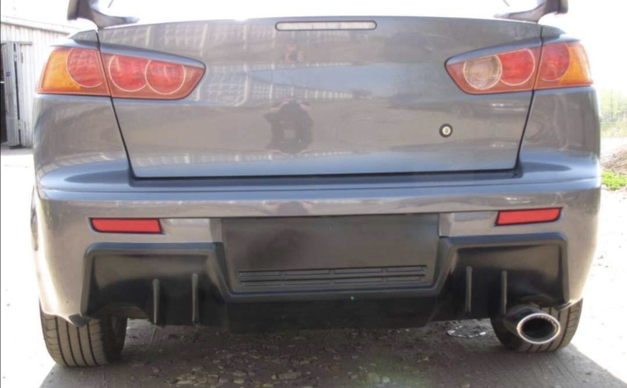 Rear Diffuser For Mitsubishi Lancer X 2007-2017 Evo Style Pa - Inspire ...