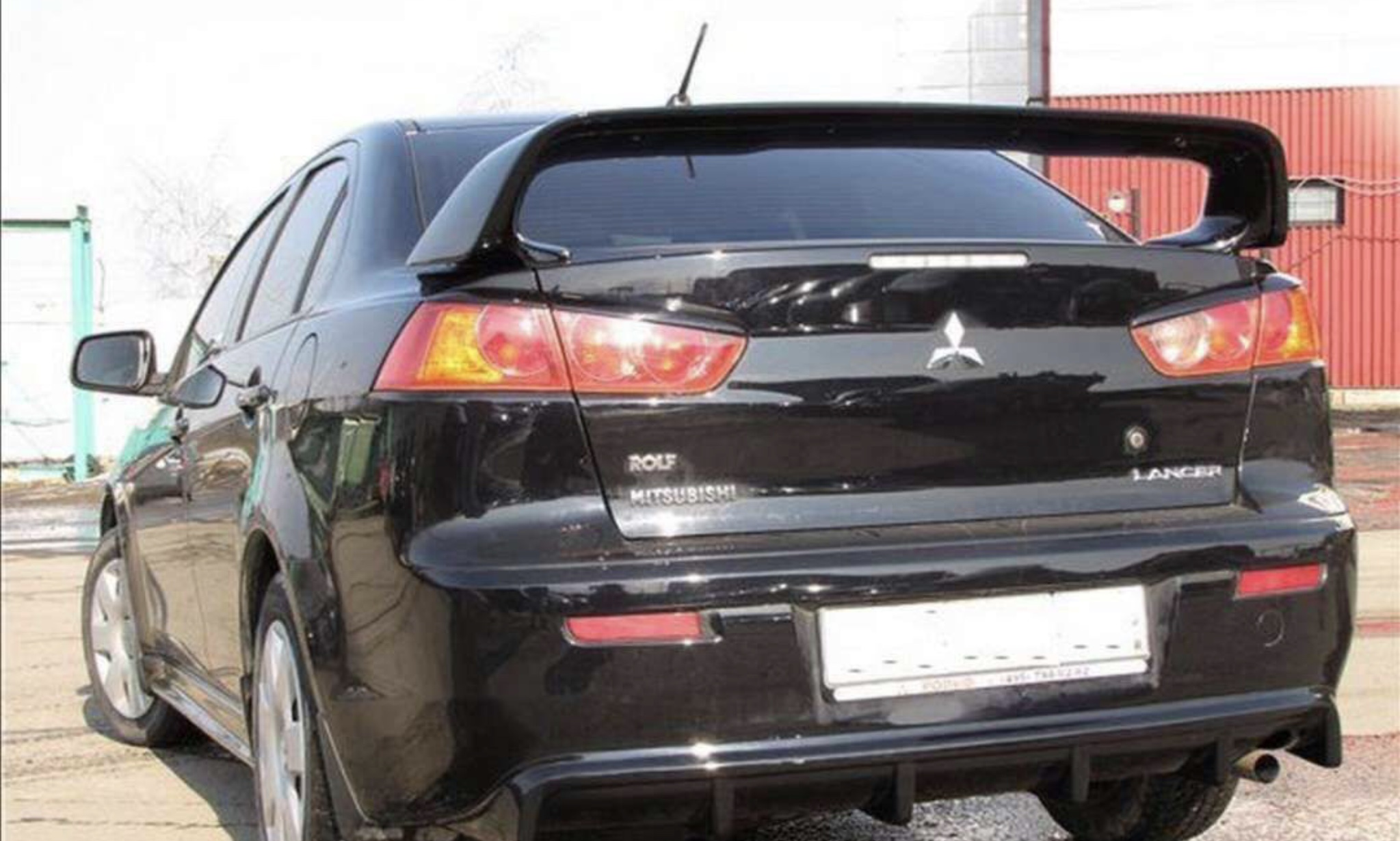 Rear Diffuser for Mitsubishi Lancer X from 2007 Pad Lip rear | Inspire ...