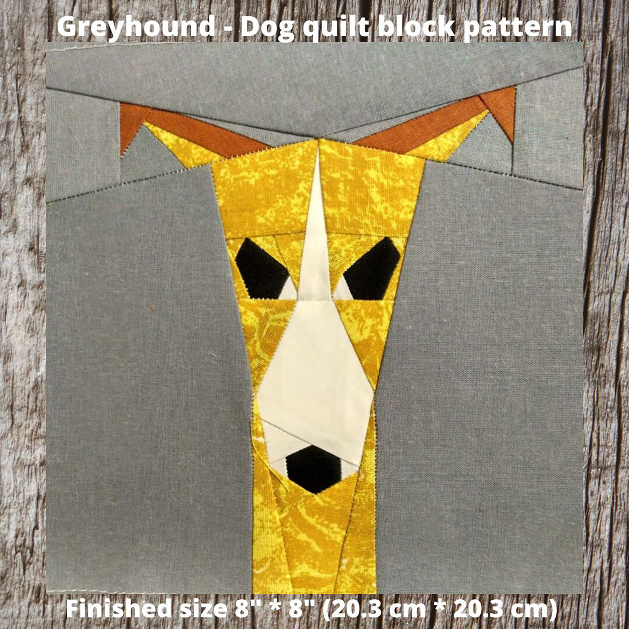8in Greyhound quilt block pattern in technology Paper Piecin | Inspire ...