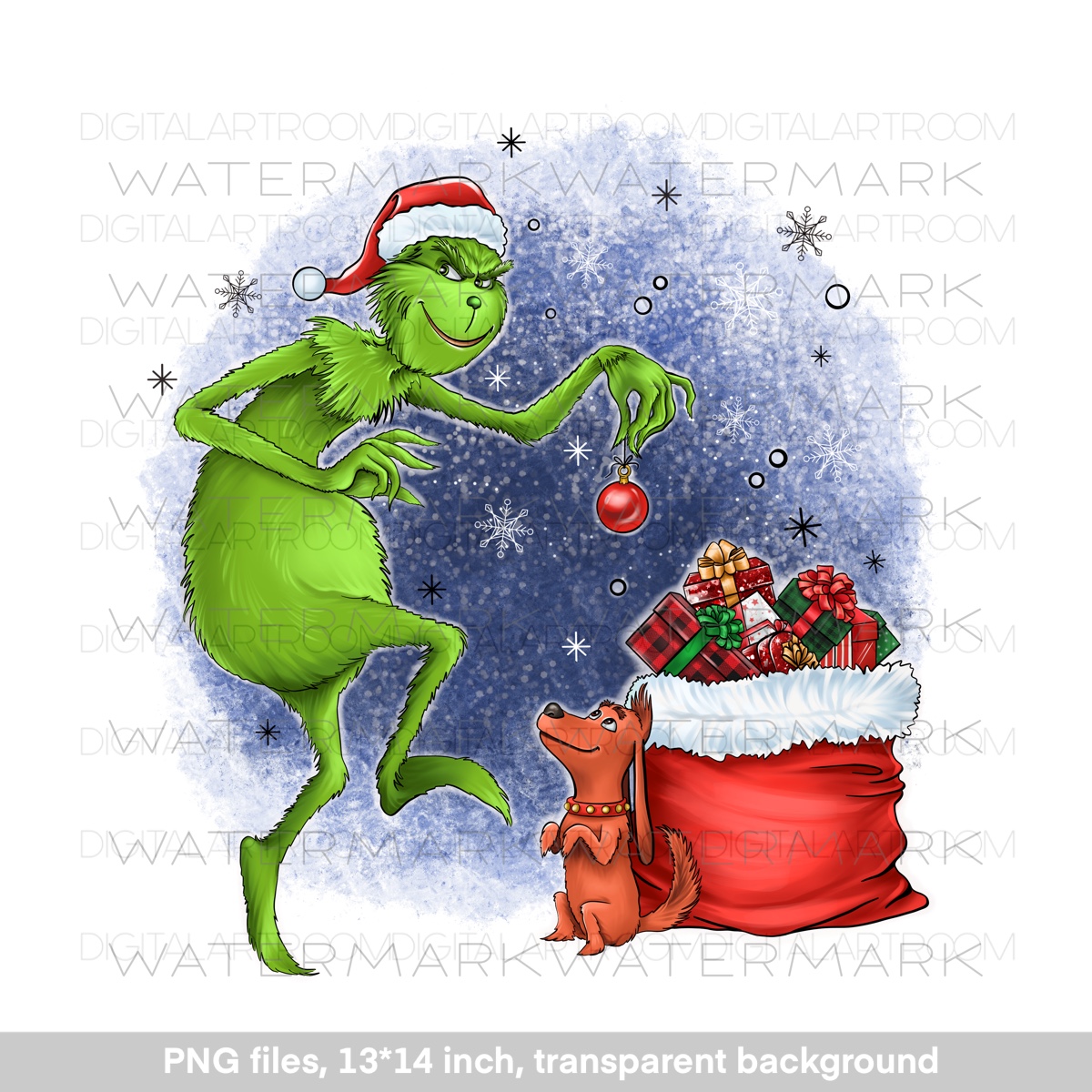 Green man, Christmas design, png illustration - Inspire Uplift
