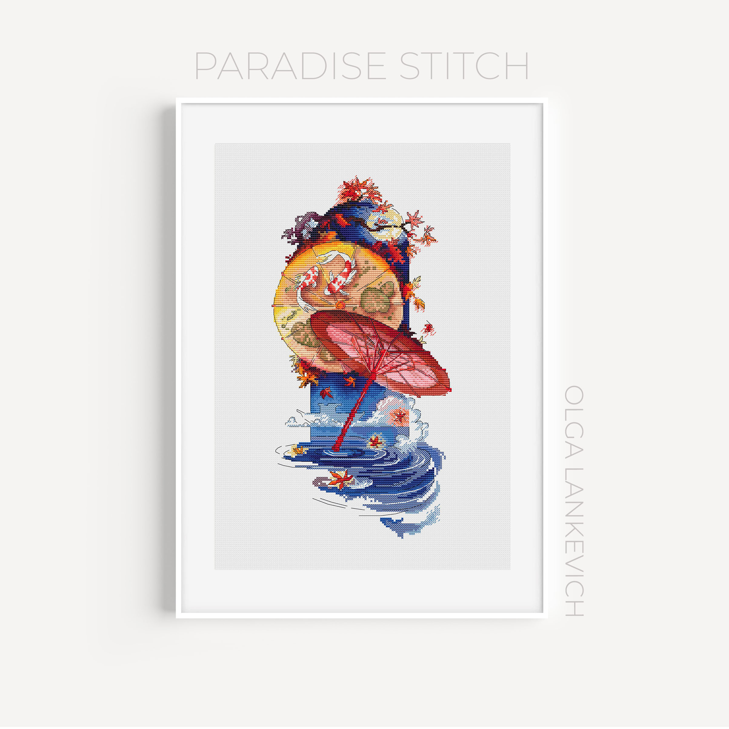 Maple cross stitch pattern PDF and Saga | Inspire Uplift