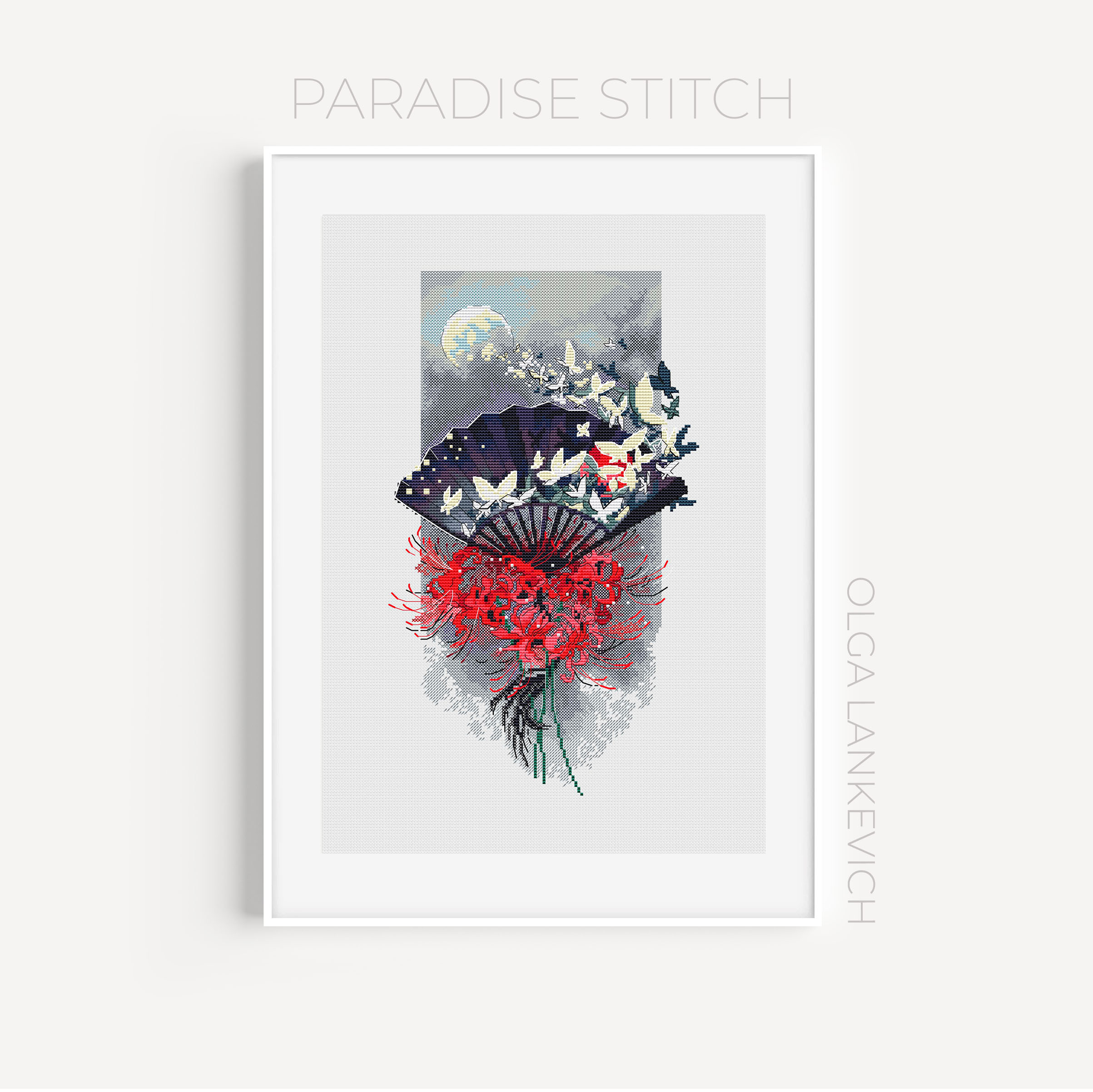 Licoris cross stitch pattern PDF and Saga - Inspire Uplift