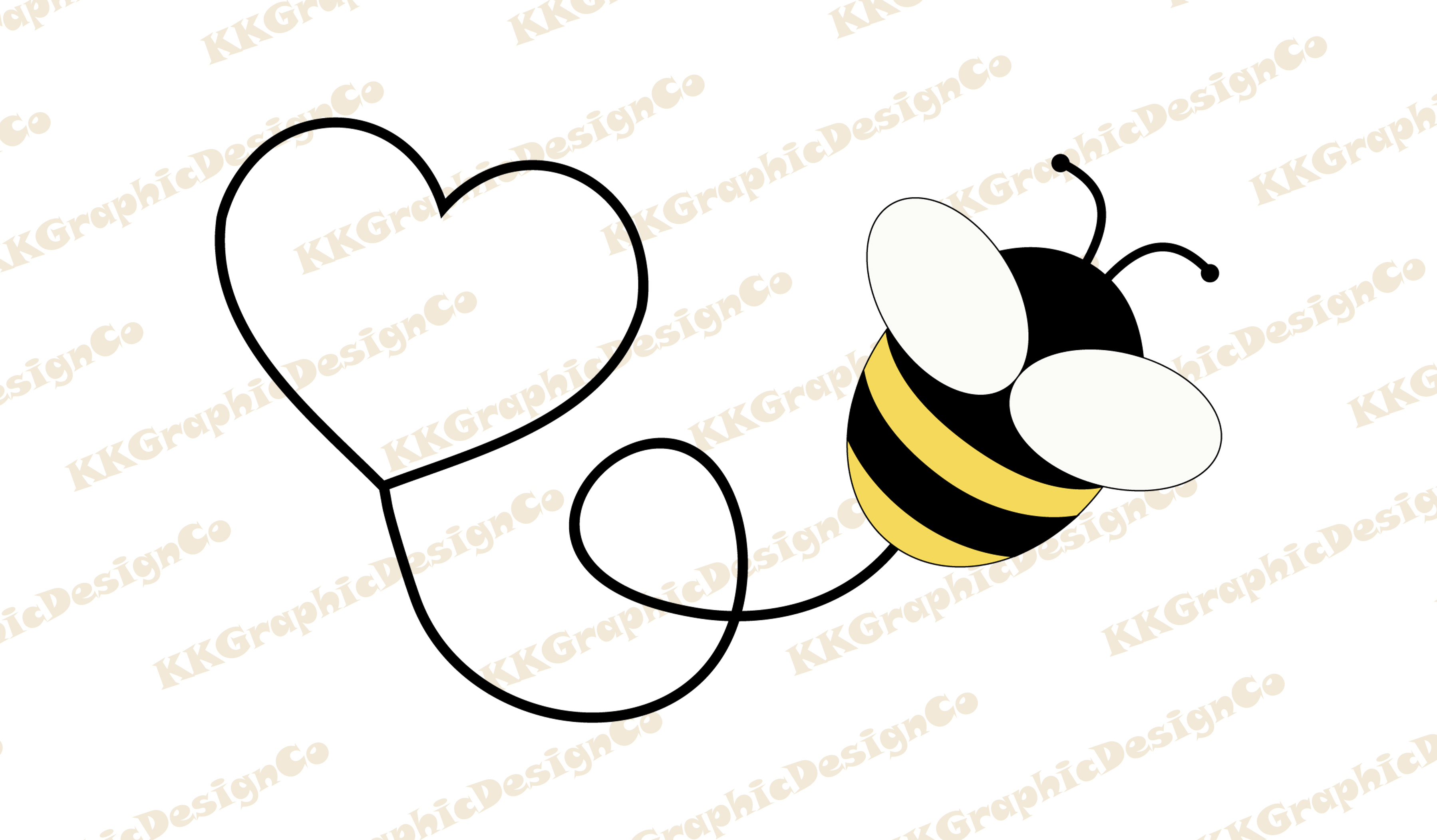 Bee with heart svg Bumble bee svg Honey bee svg Bee svg Bee | Inspire ...