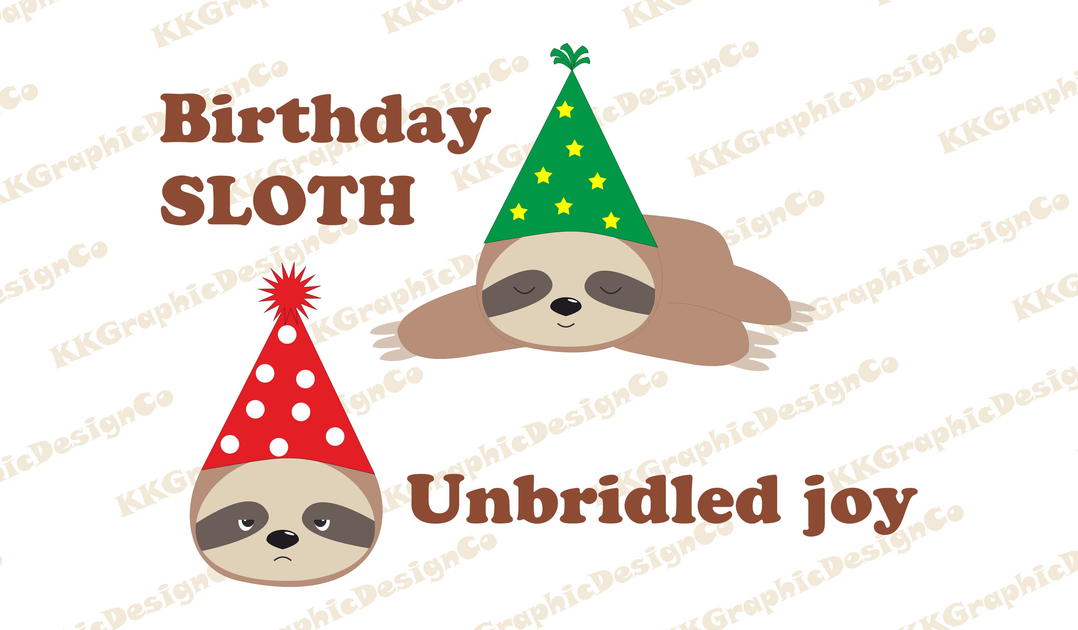 Birthday sloth svg Sloth svg Sloth png Sloth clipart Sloth b | Inspire ...