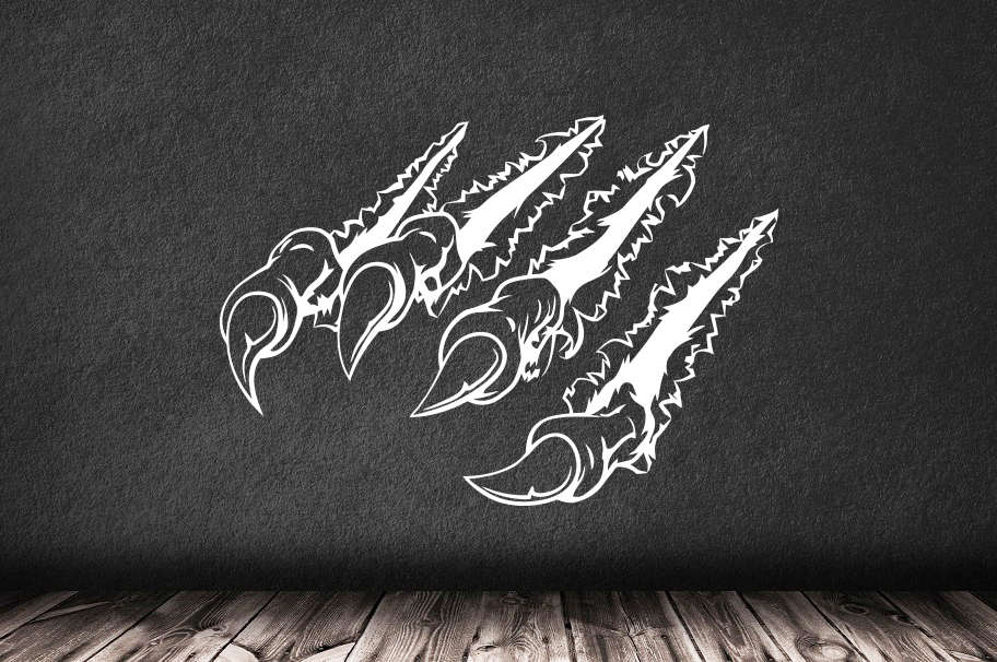 Claw Marks Sticker Claws Of The Predator Car Sticker Wall St - Inspire ...