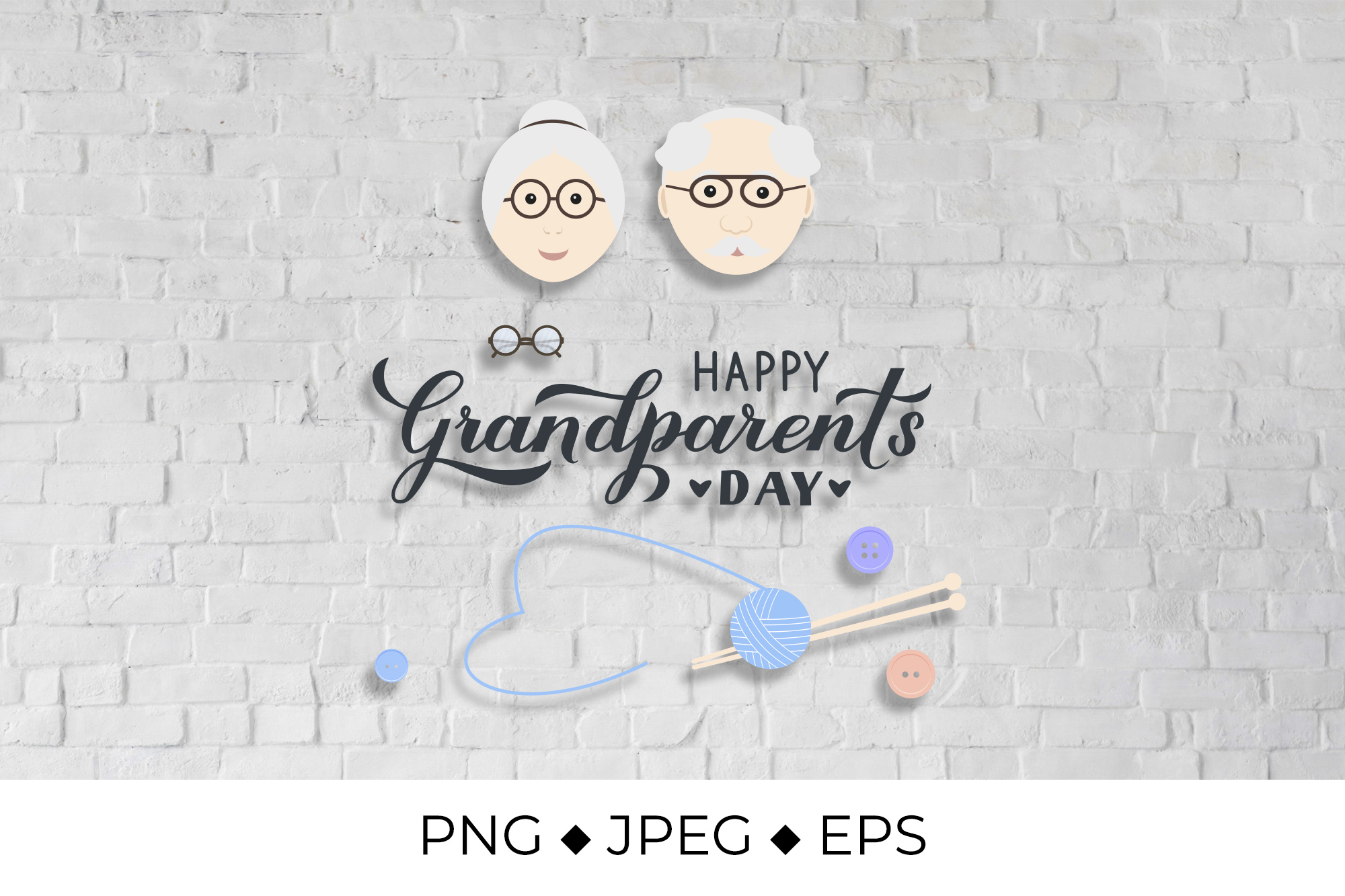 Happy Grandparents Day calligraphy hand lettering with carto - Inspire ...