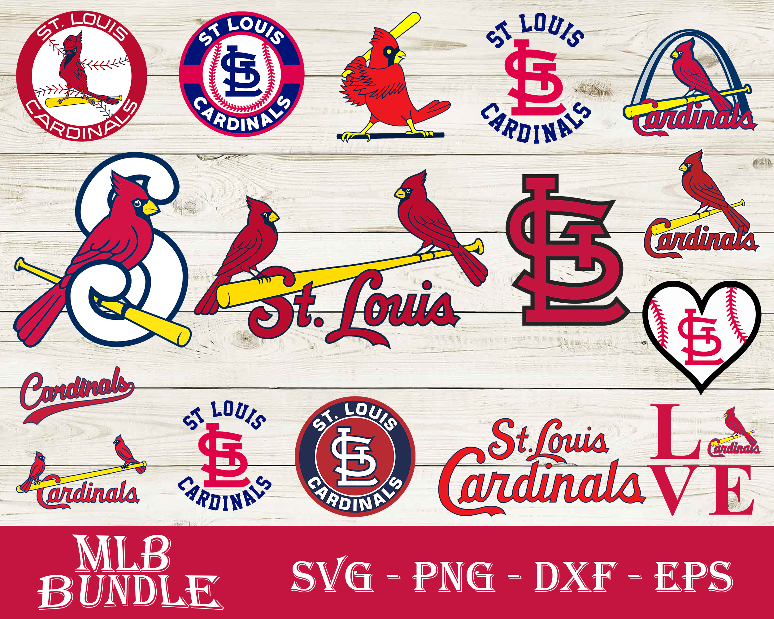 St. Louis Cardinals Bundle SVG, St. Louis Cardinals SVG, MLB | Inspire ...