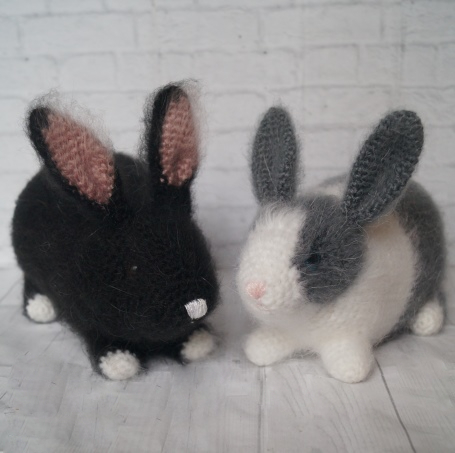Realistic crochet dutch bunny, Rabbit stuffed, Amigurumi dut - Inspire ...