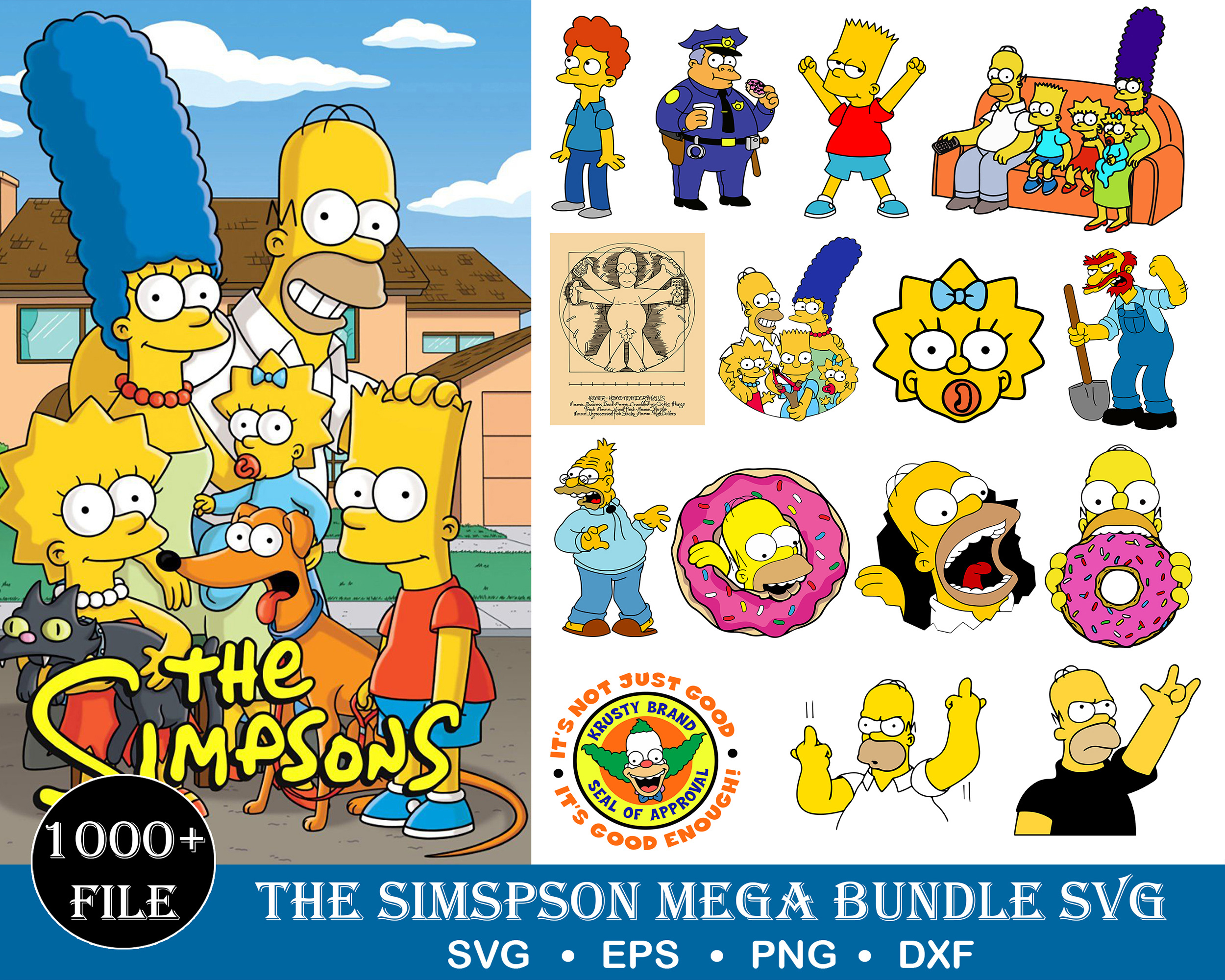 1000 The Simpsons Svg Bundle The Simpsons Birthday Svg The Inspire Uplift