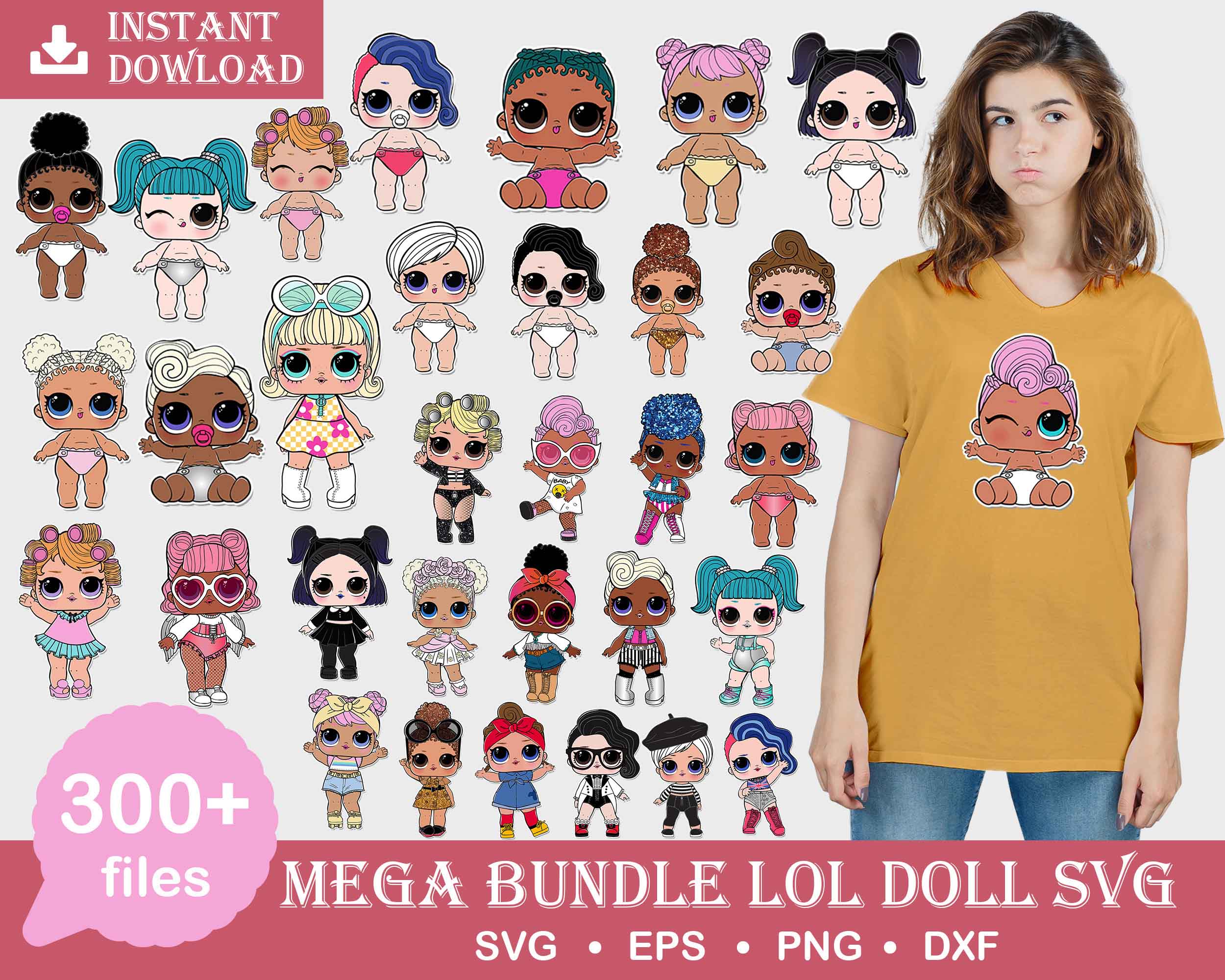Baby Doll Bundle Bundle dolls Svg, Beautiful Doll Png, clipa | Inspire ...