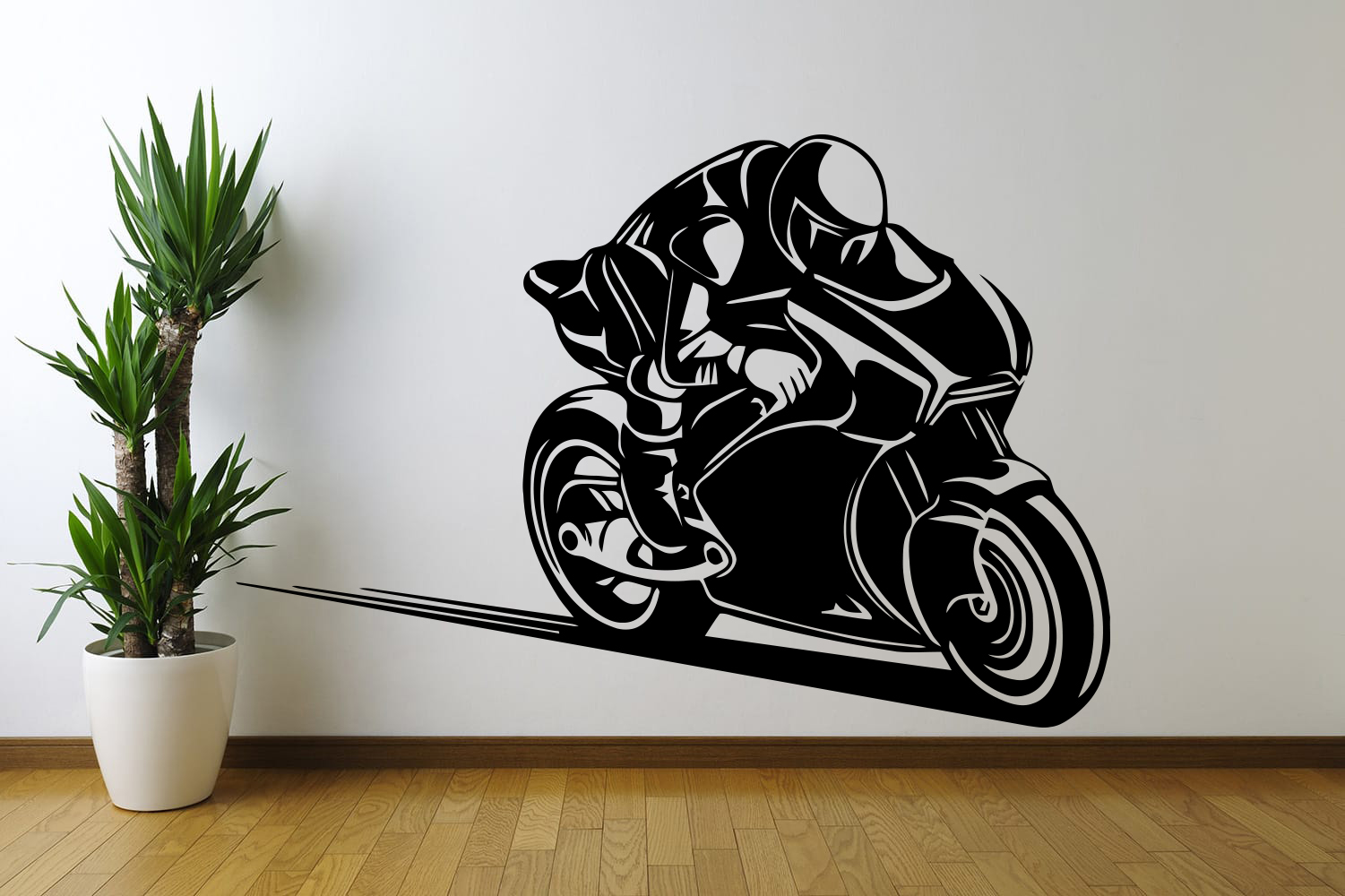 Moto Race Sticker, Motorcycle Racing, Racer, Wall Sticker Vi - Inspire ...