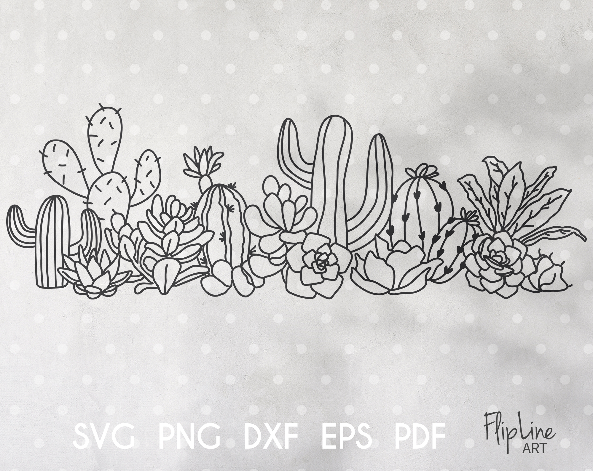 Cactus Clipart boho Succulent svg Cut File Cactus Png Floral | Inspire ...