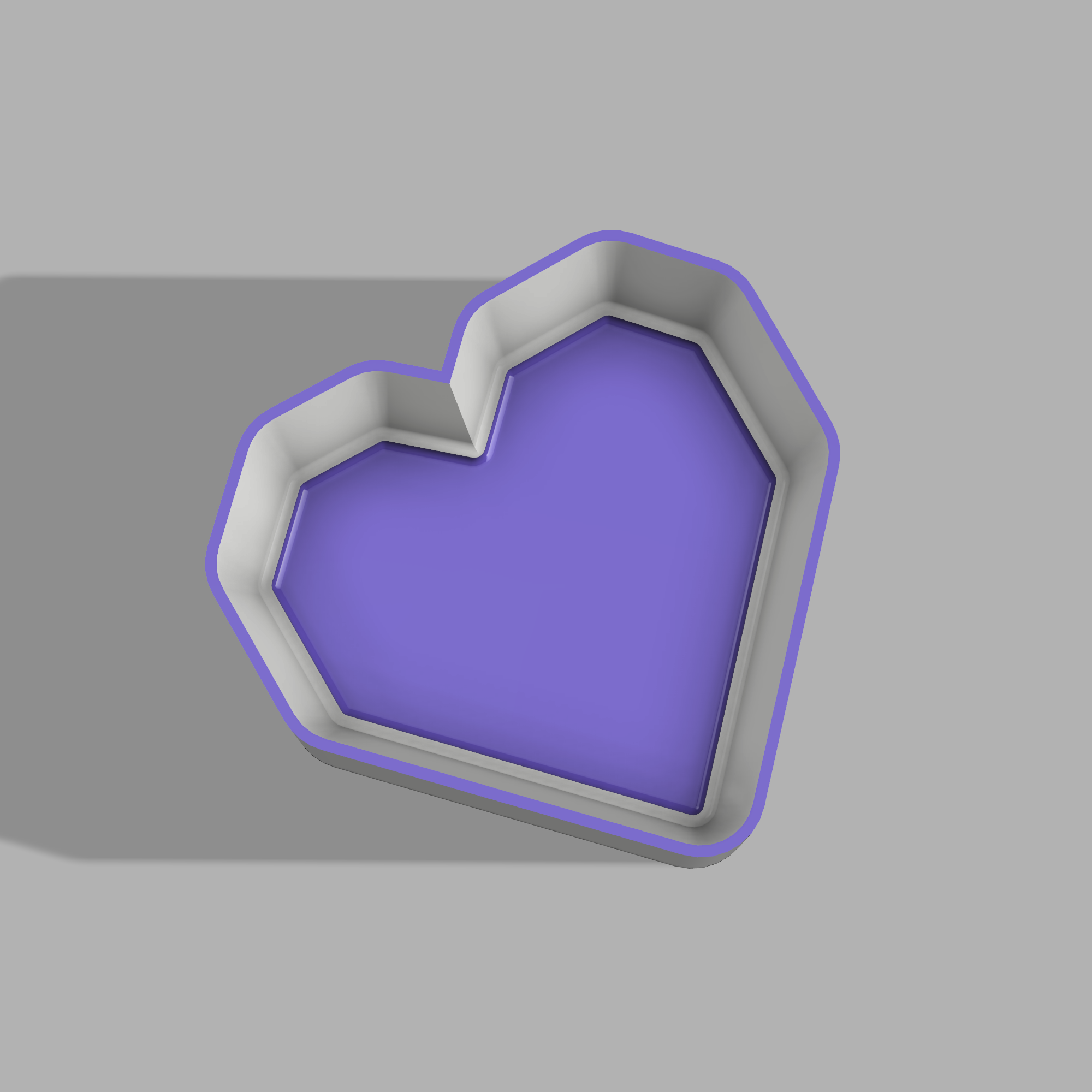 Geometric Heart BATH BOMB MOLD STL File - Inspire Uplift