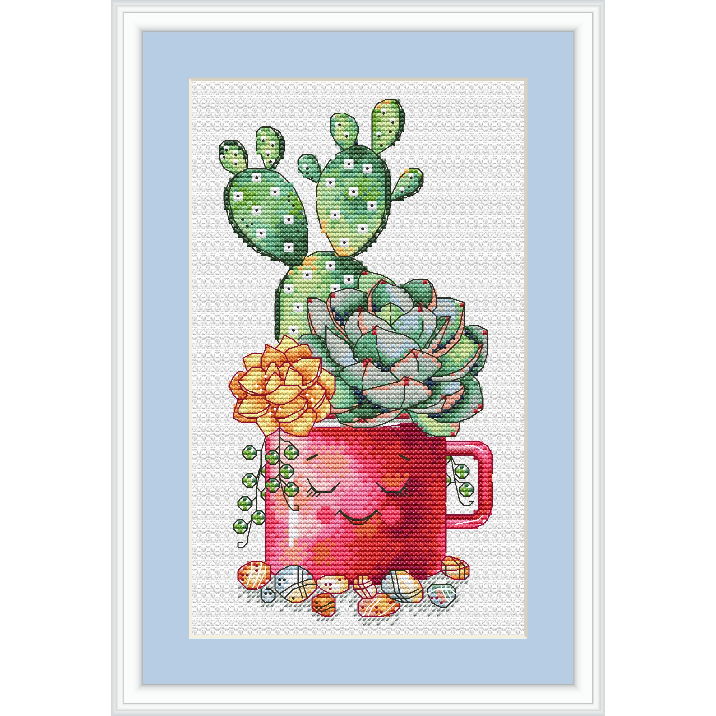 Cactus Cross Stitch Pattern Succulents Cross Stitch Pattern - Inspire ...