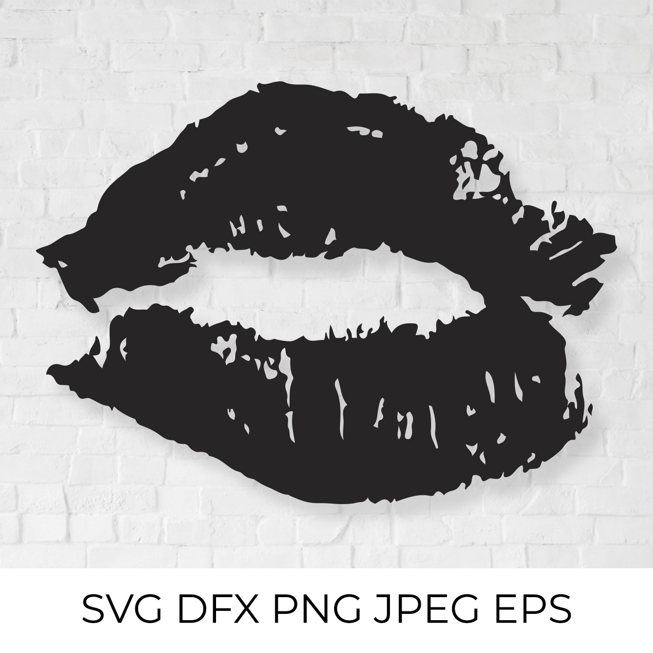 Lipstick kiss. Lips SVG. Glamour print - Inspire Uplift