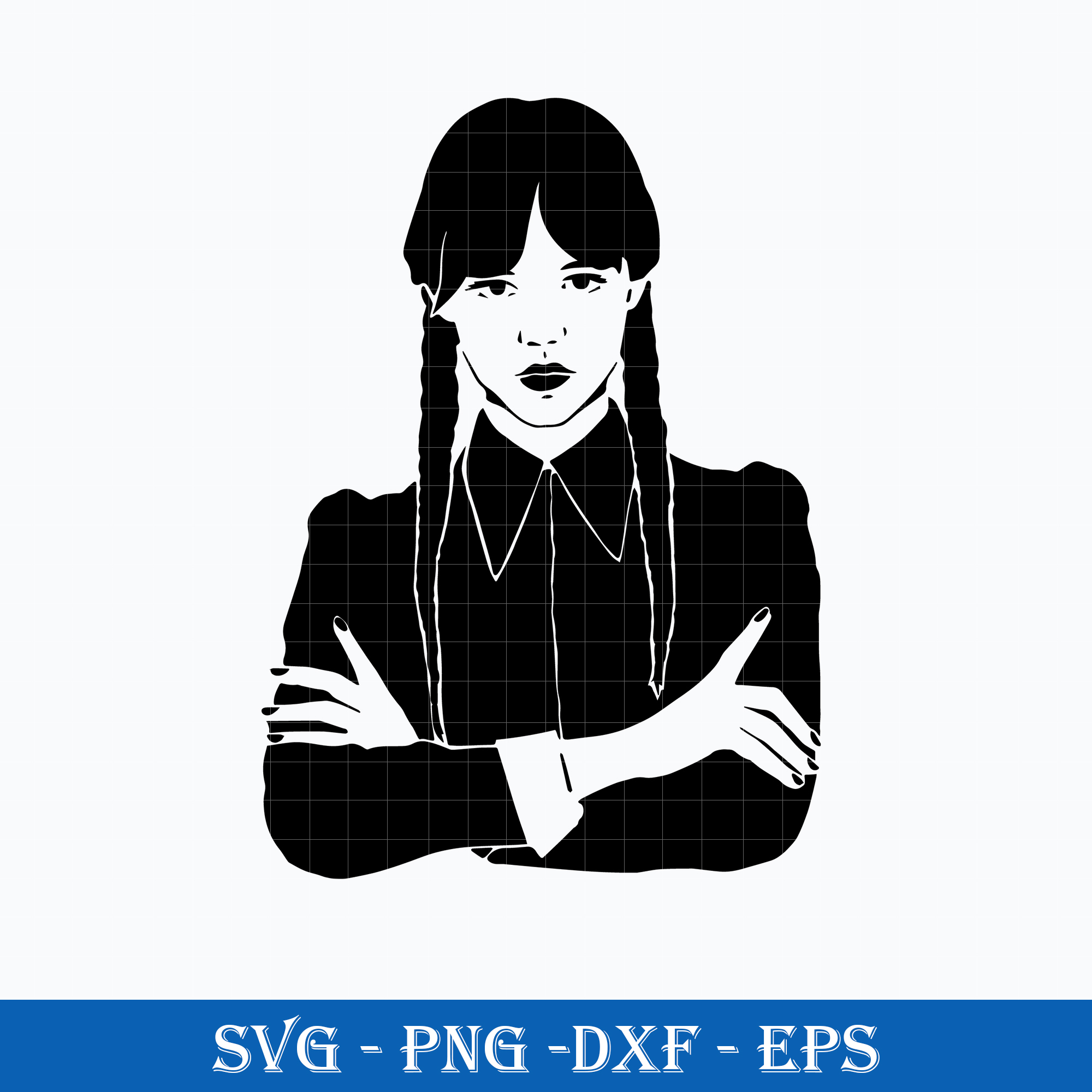 Wednesday Addams SVG, Jenna Ortega SVG, Addams Family SVG Di | Inspire ...