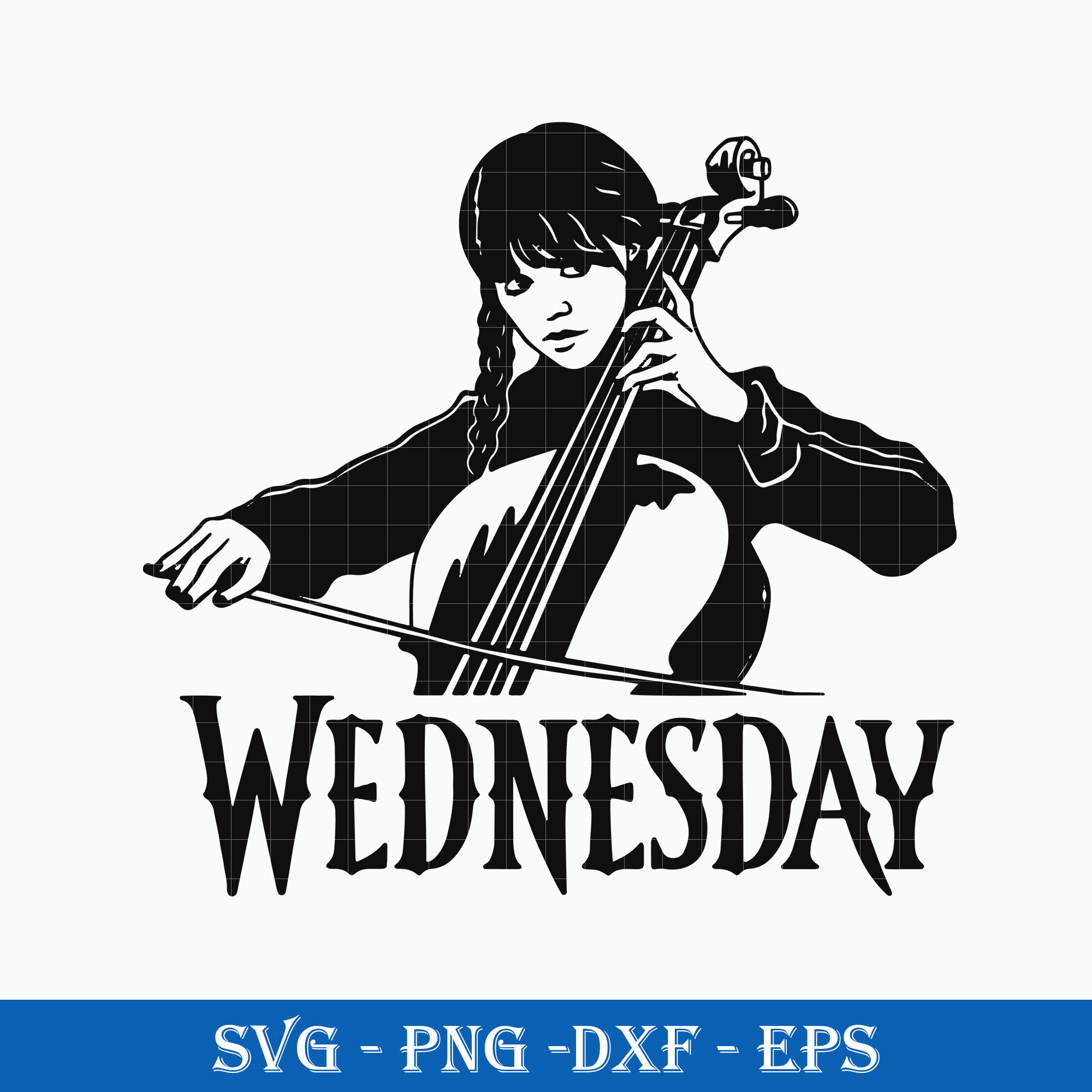 Wednesday Girl And Guitar SVG, Jenna Ortega SVG, Wednesday - Inspire Uplift