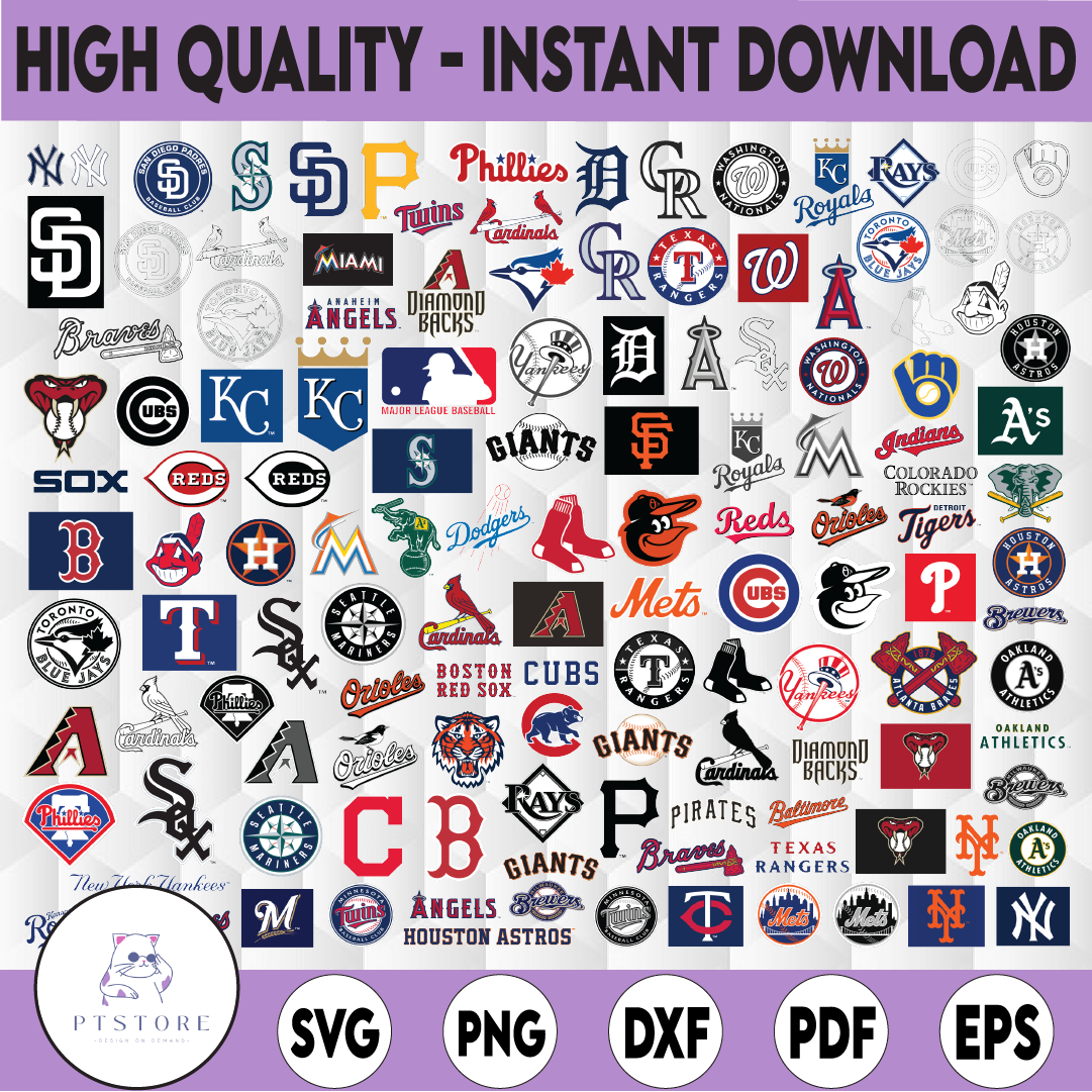 MLB Teams SVG baseball Svg mlb Svg All mlb Teams Svg mlb Lo - Inspire ...