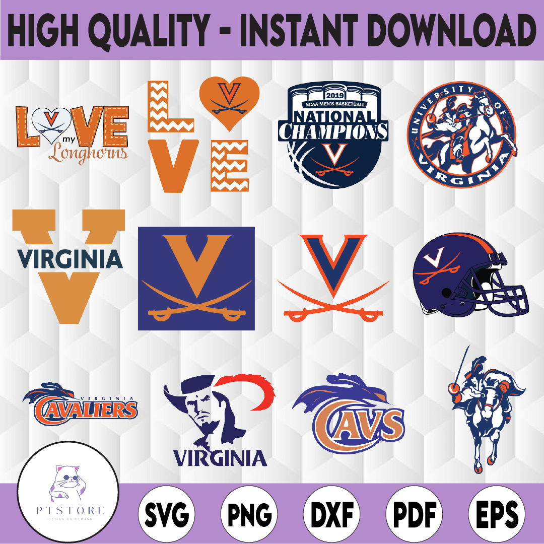 11 Files Virginia Cavaliers Football SVG Files, Football svg | Inspire ...