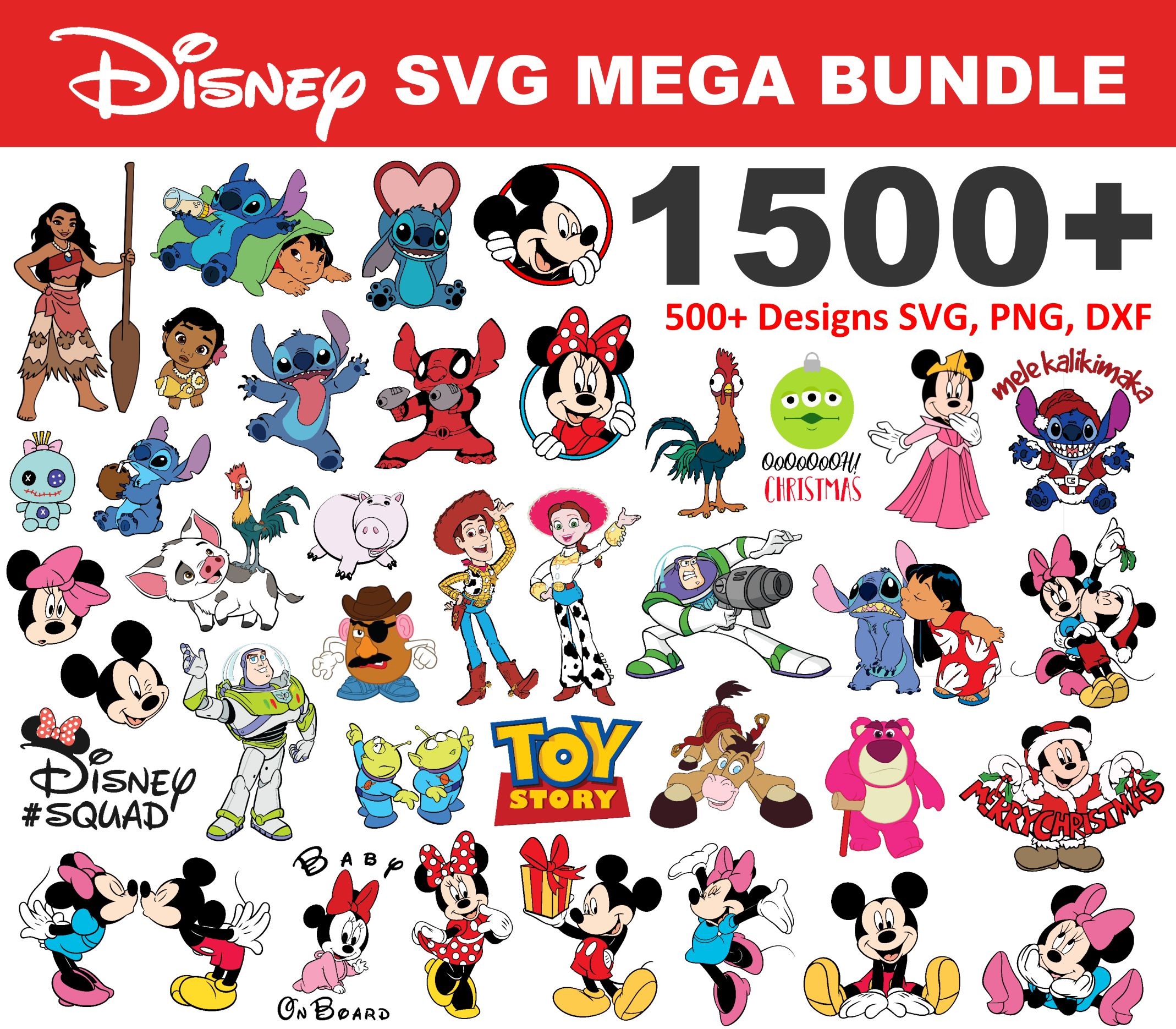 1500 Disney SVG Mega Bundle | Inspire Uplift