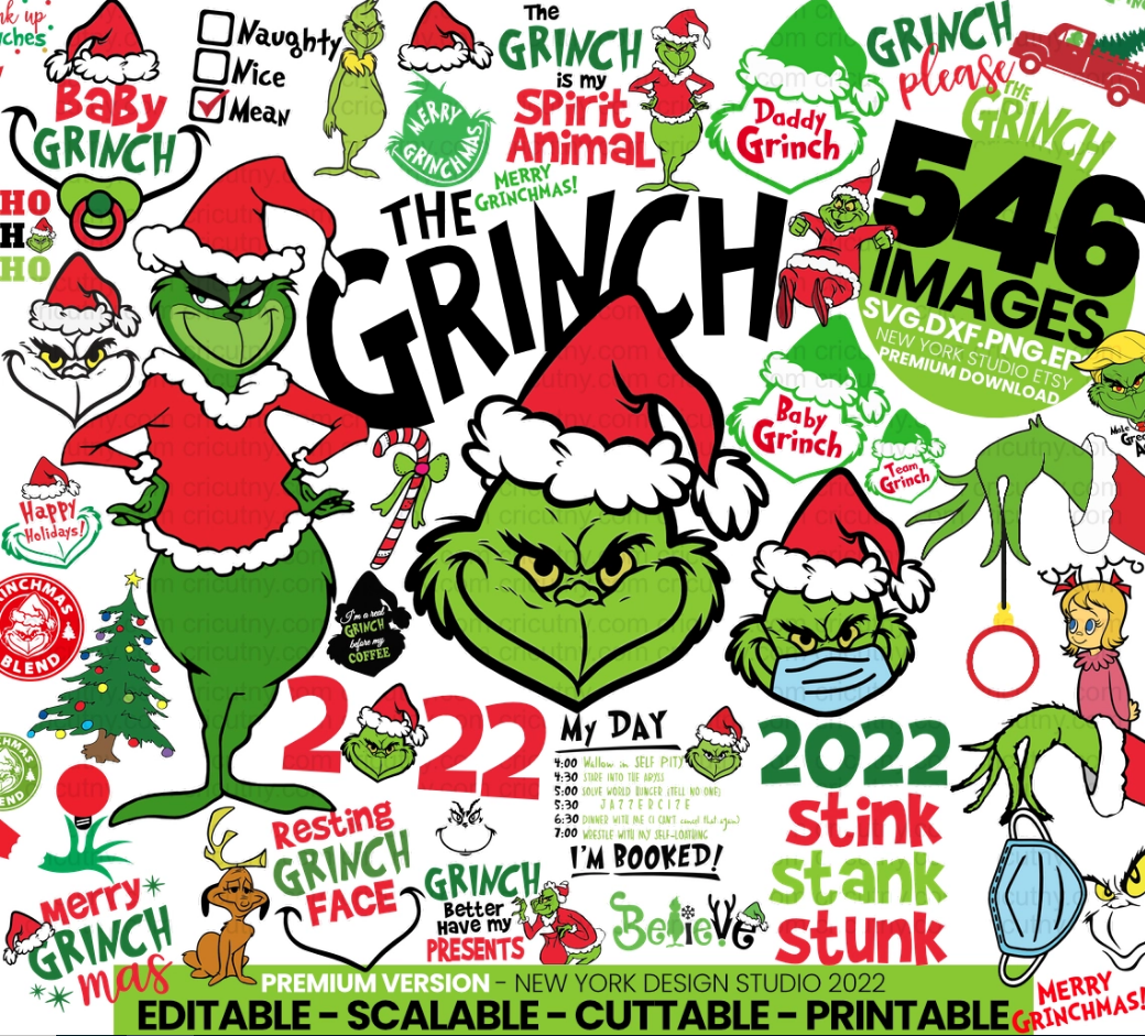 Grinch Christmas Images – Mega Bundle 2022! | Inspire Uplift