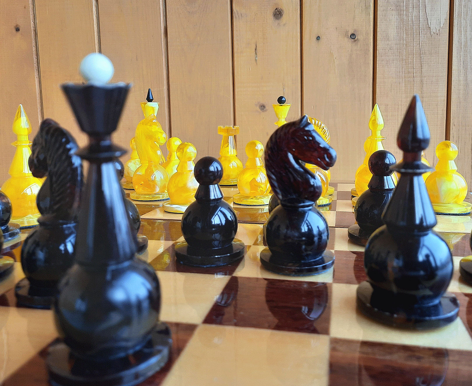 Russian Soviet Kaliningrad amber (amberoid) souvenir chess s - Inspire ...