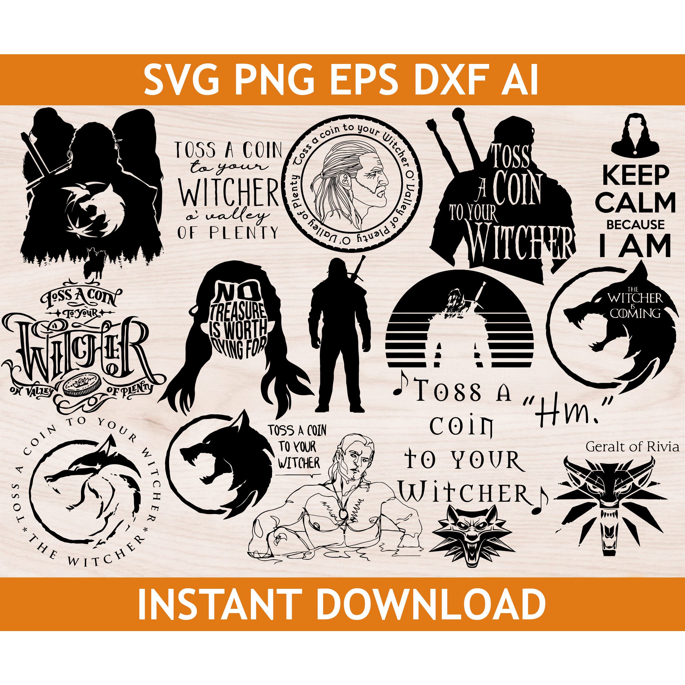 The Witcher svg, witcher svg, witcher eps, witcher png, witc | Inspire ...