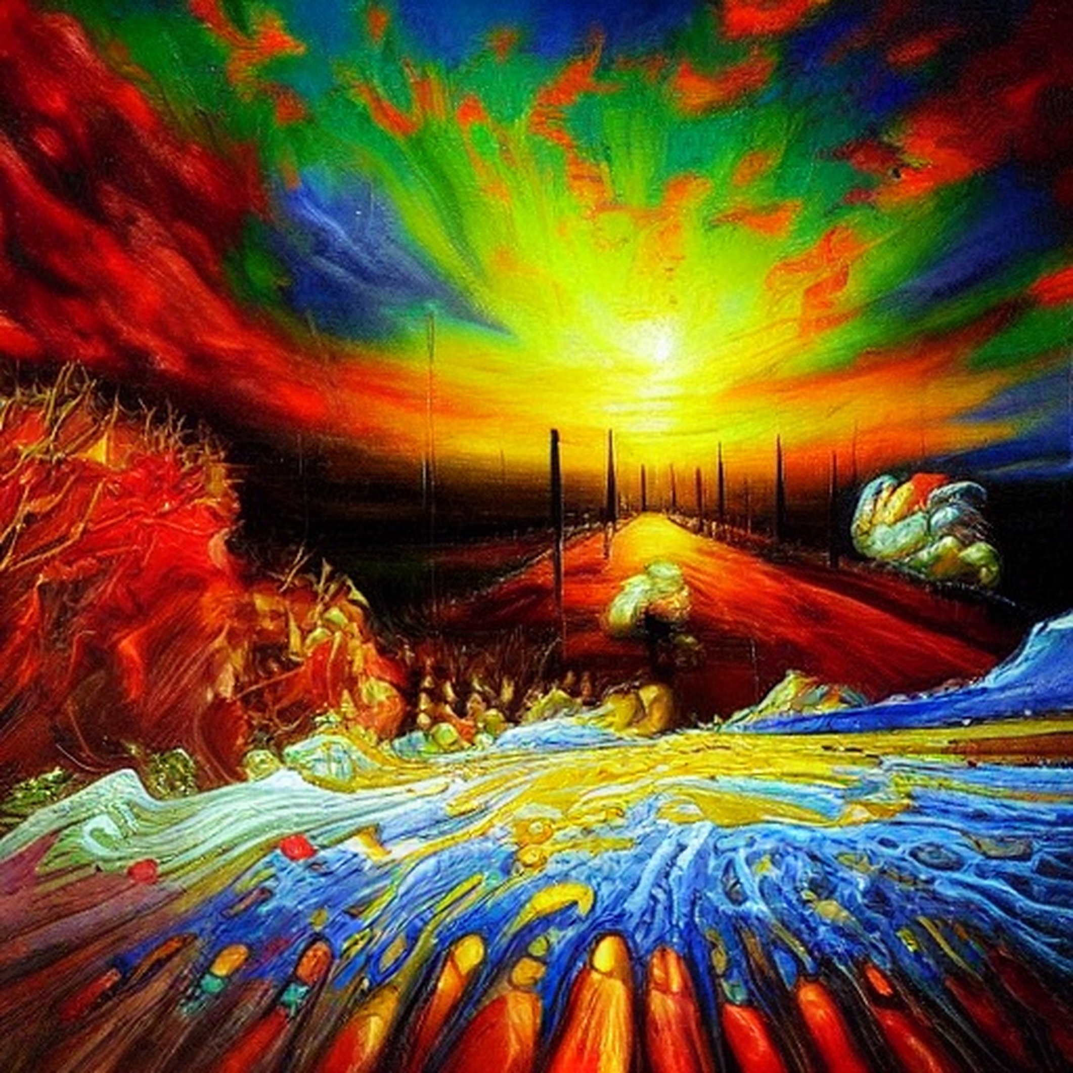 Beautiful oil painting - Inspire Uplift