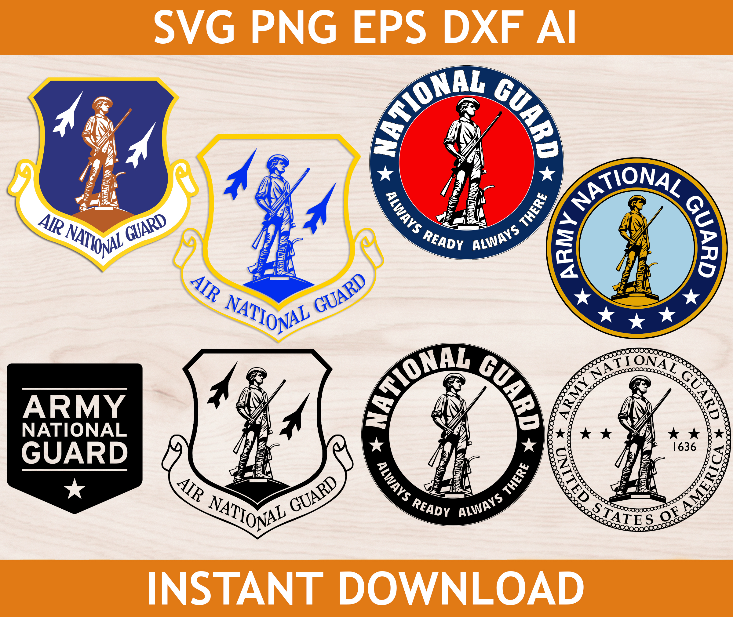 United States National Guard svg, Cricut, eps, png, dxf, ai, | Inspire ...