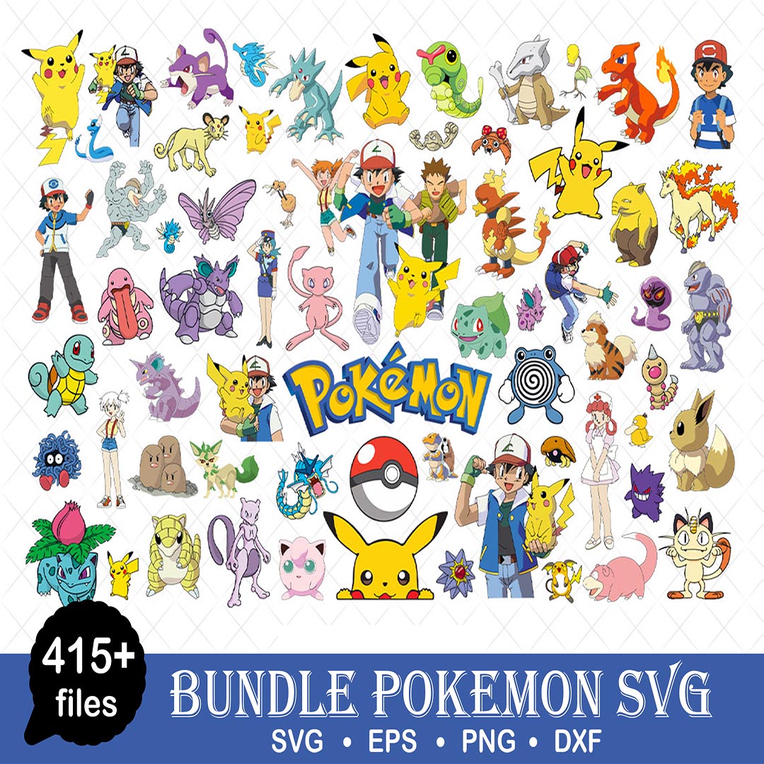 pokemon svg bundle, pokemon svg, Pikachu svg, Pikachu clipar - Inspire ...