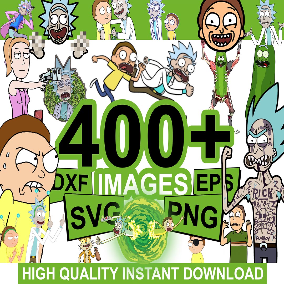 Rick and Morty svg bundle, rick and morty svg dxf, png, eps | Inspire ...