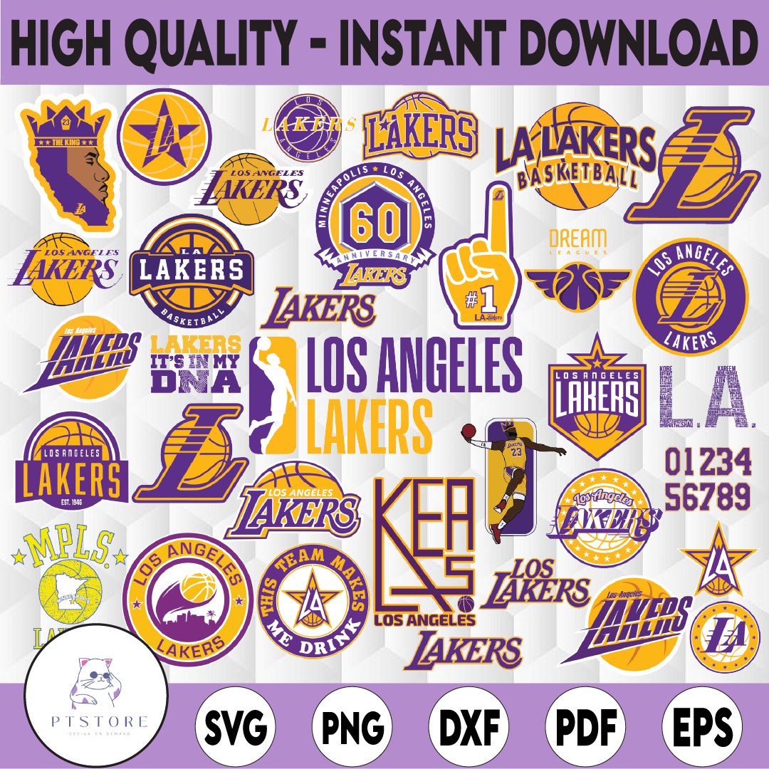 34 Files Lakers SVG Kobe Svg Files, Basketball Logo, Basket | Inspire ...