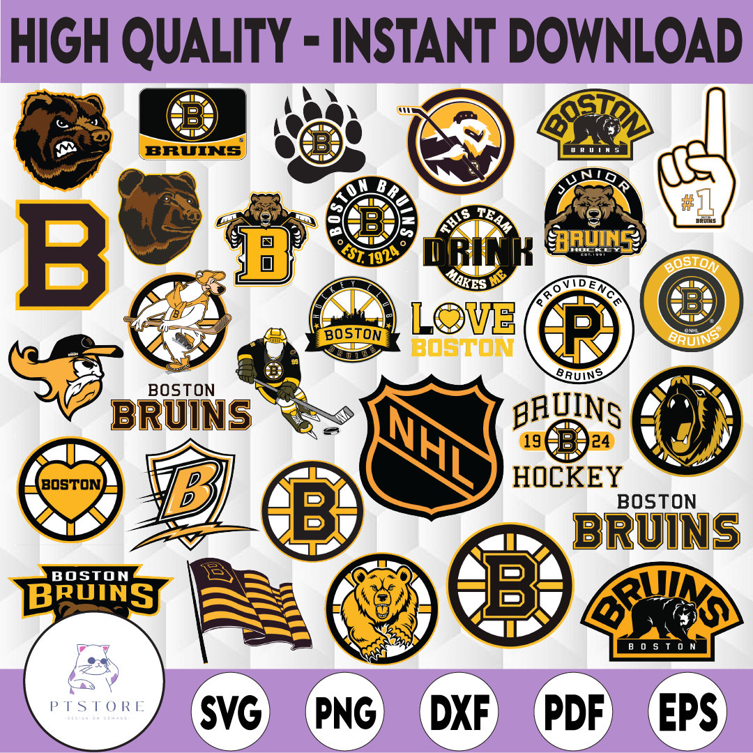 32 Files Boston Bruins Bundle SVG, Bruins SVG, NHL teams log | Inspire ...