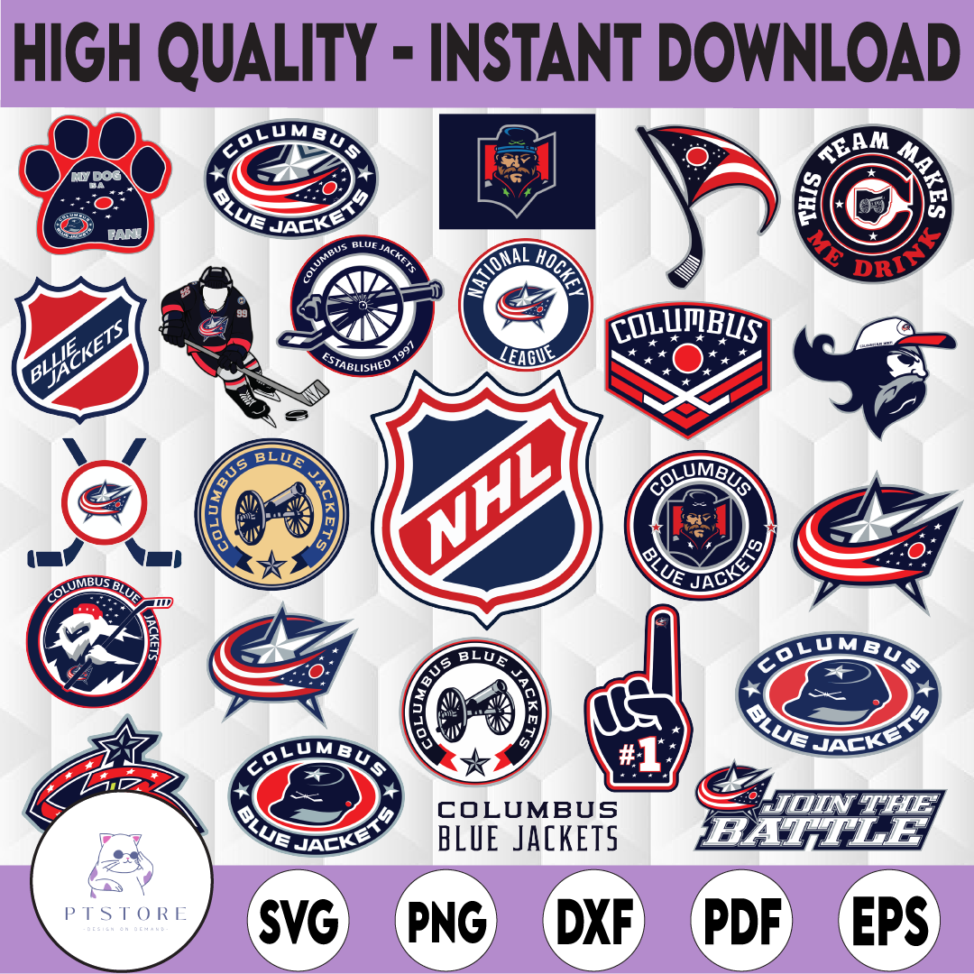 25 Files Columbus Blue Jackets Bundle Svg, NHL teams logo bu | Inspire ...