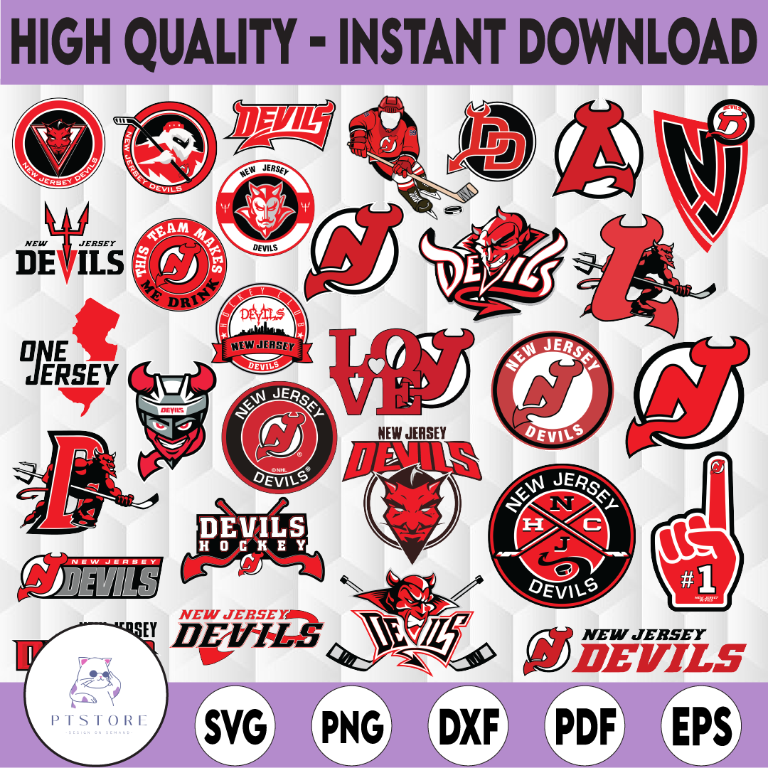 30 Files New Jersey Devils Bundle Svg, NHL teams logo bundle | Inspire Uplift