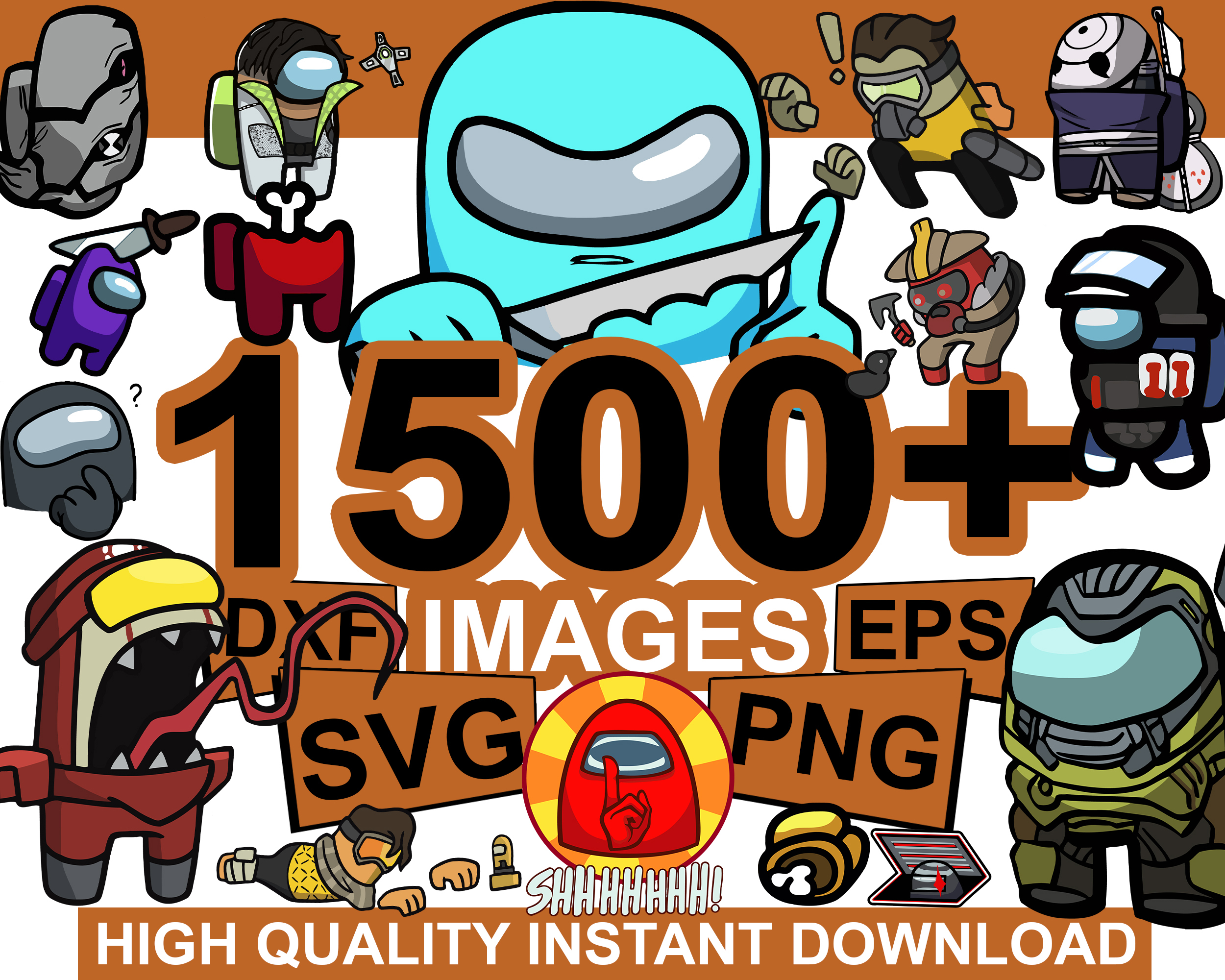 1500 Among Us SVG Bundle, Among Us Character SVG, Among Us S | Inspire ...