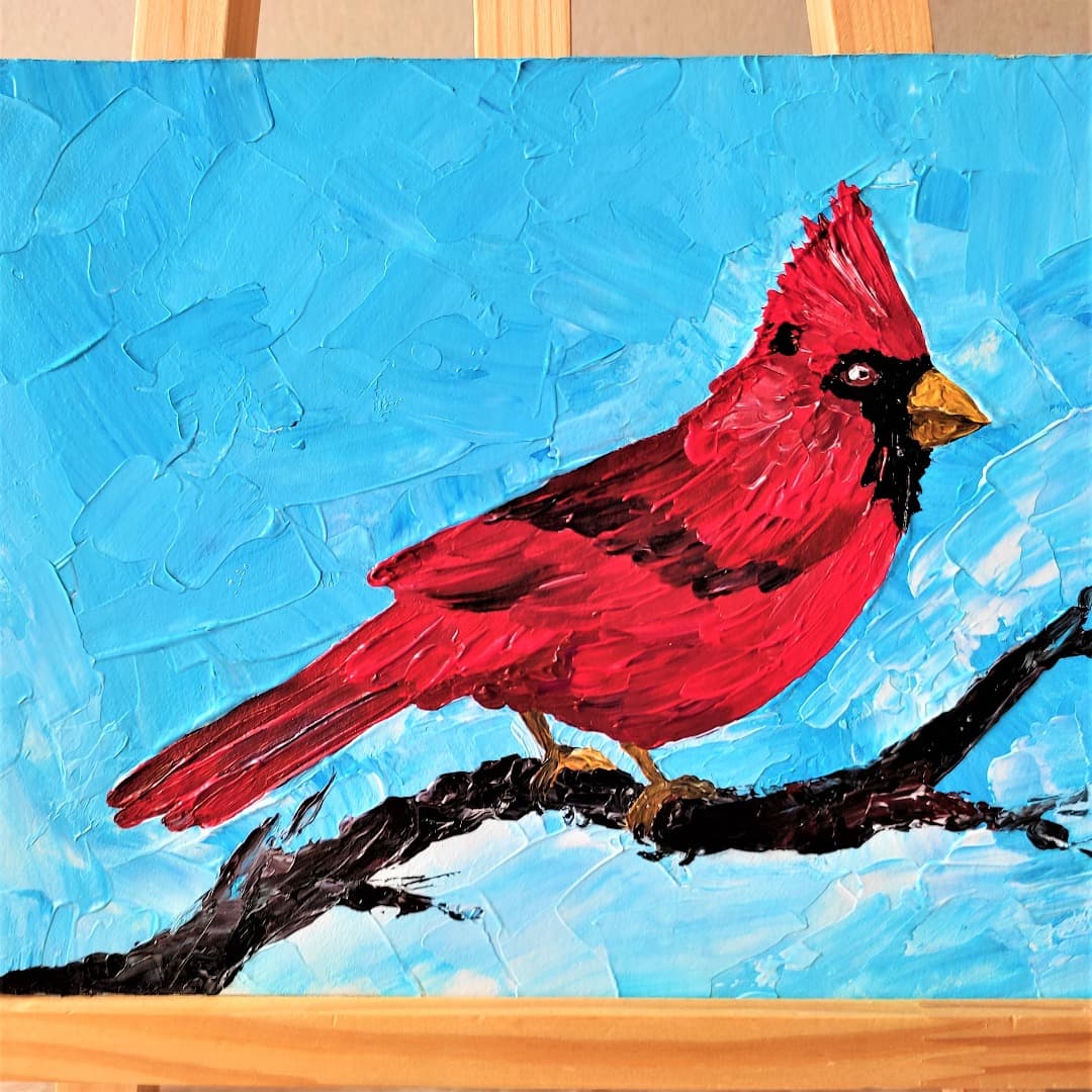 Cardinal Bird Paintings