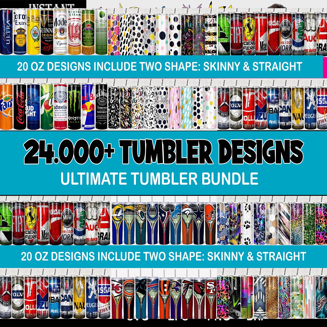 24.000 Tumbler Designs Bundle PNG High Quality, Designs 20 o - Inspire ...