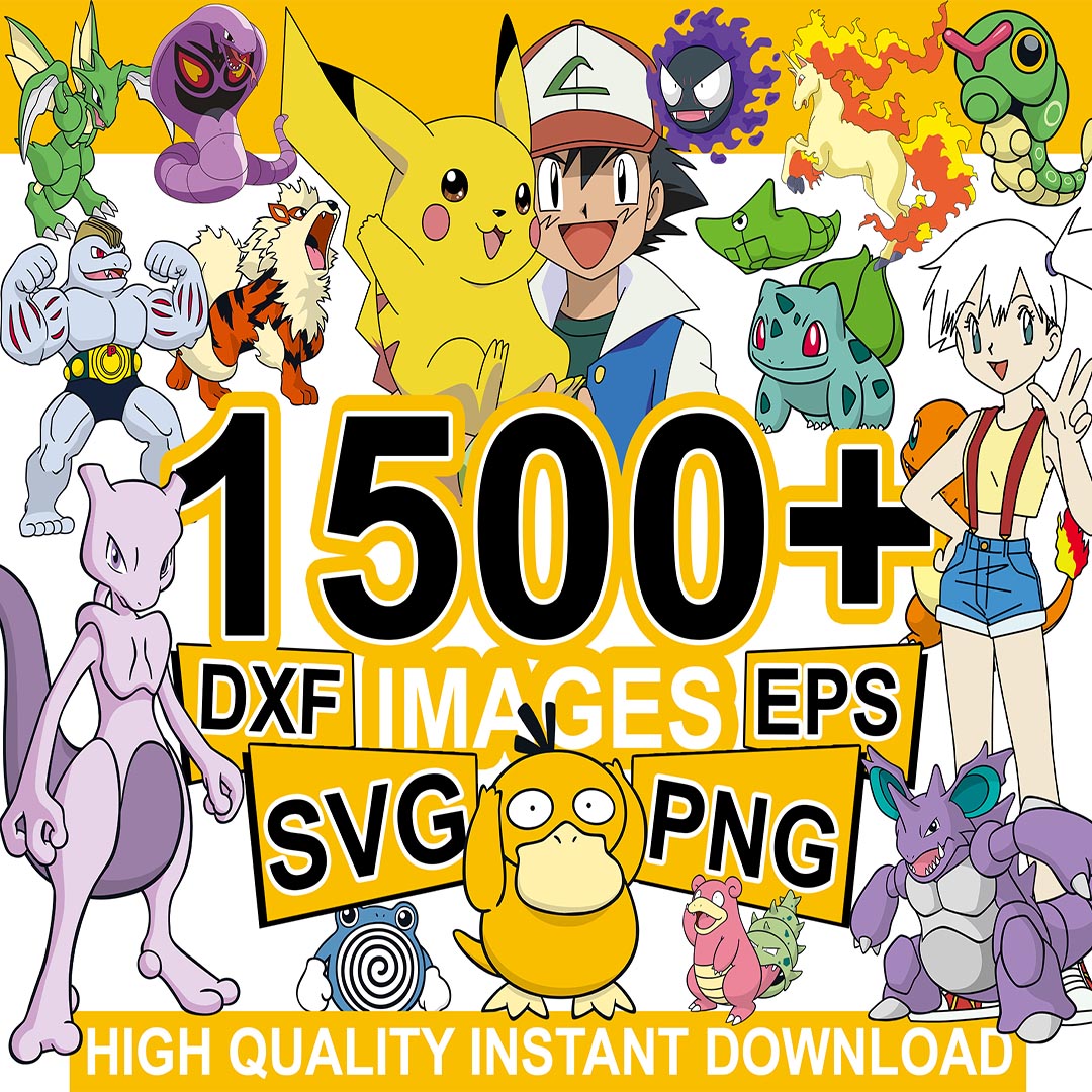 New pokemon svg bundle, pokemon svg, Pikachu svg, Pikachu cl | Inspire ...