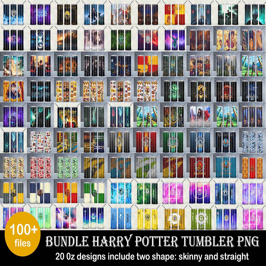 Tumbler Harry potter Bundle, Harry potter png, Sublimation T | Inspire ...