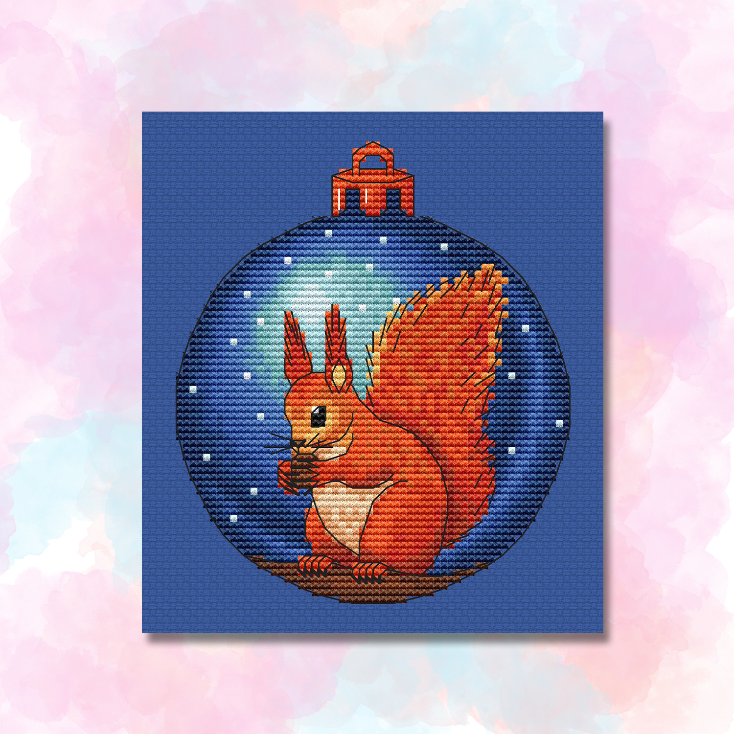 Squirrel Cross stitch pattern | Inspire Uplift