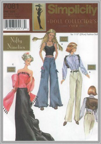 Digital - Vintage Simplicity 7081 Barbie Sewing Pattern - Wa | Inspire ...