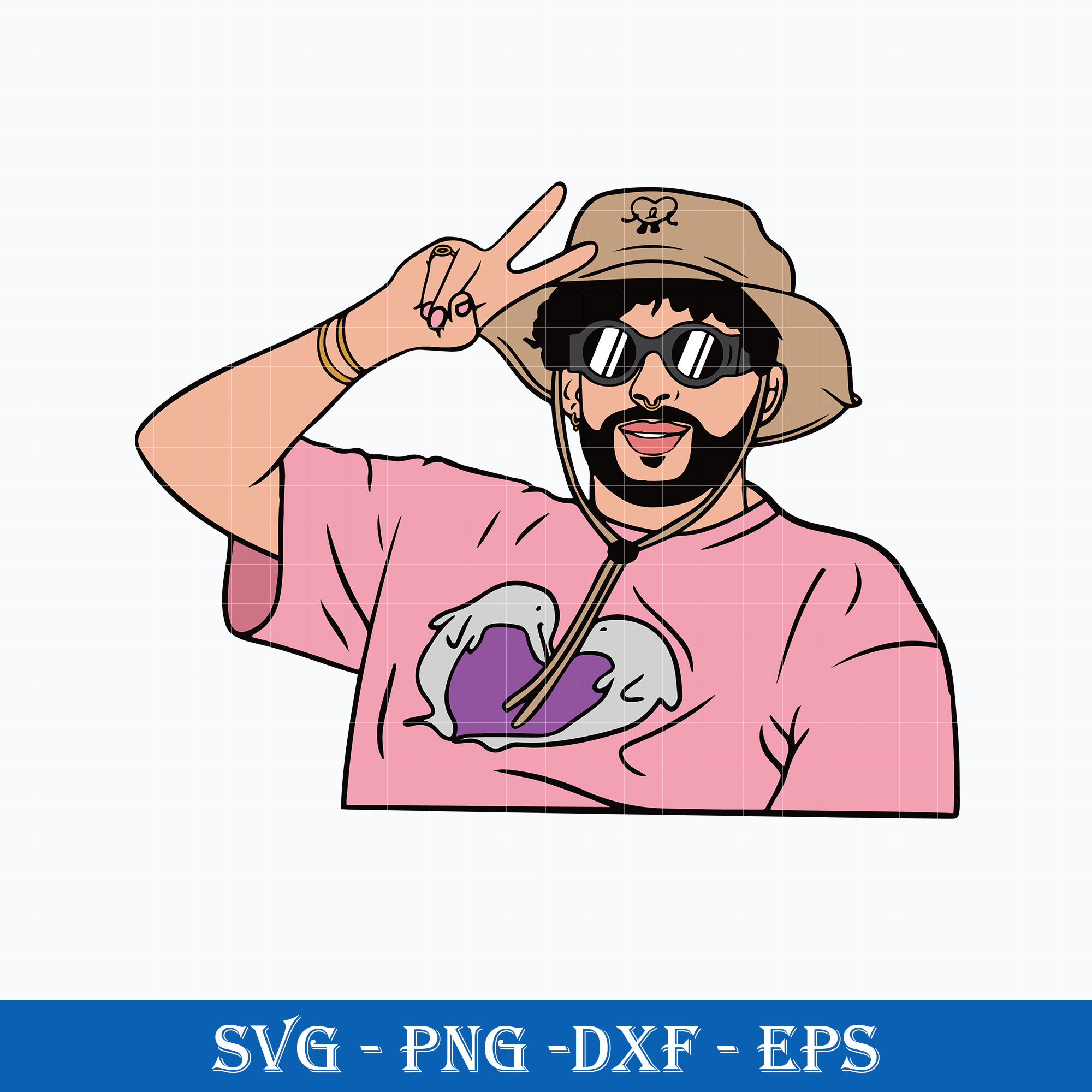 El Conejo Malo SVG, Cute Bad Bunny SVG, Bad Bunny SVG | Inspire Uplift