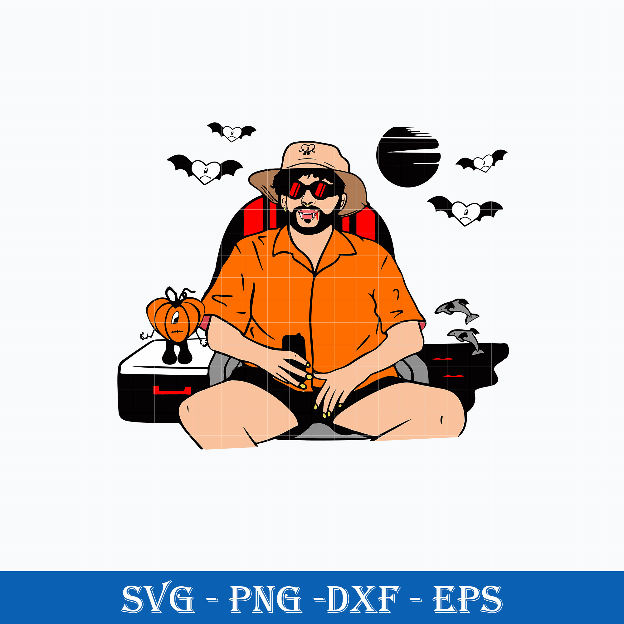 Bad Bunny Halloween SVG, Un Verano Pumpkin SVG, Bad Bunny SV - Inspire ...