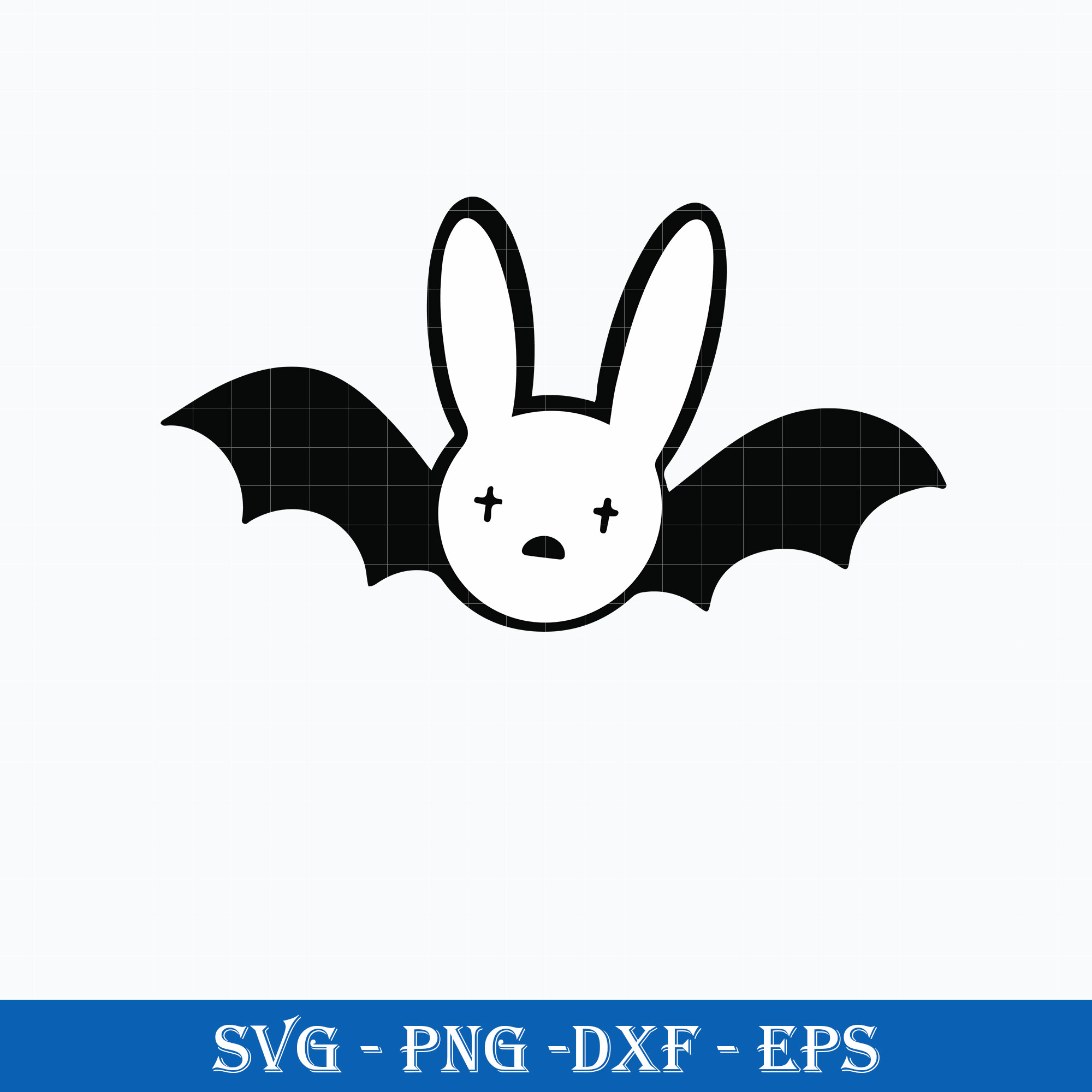 Bat Bad Bunny SVG, Halloween Bad Bunny SVG PNG DXF EPS File - Inspire ...
