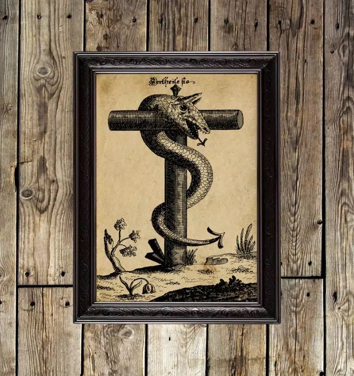 The crucified snake is an alchemical illustration. 220. | Inspire Uplift