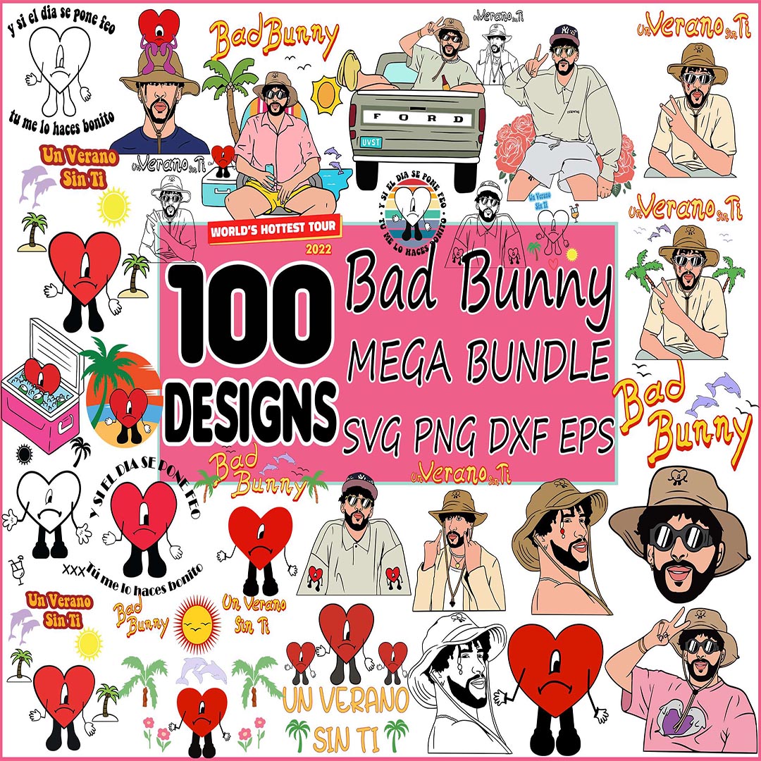 100 Bad bunny svg, bad bunny png, bad bunny svg cricut, bad | Inspire ...