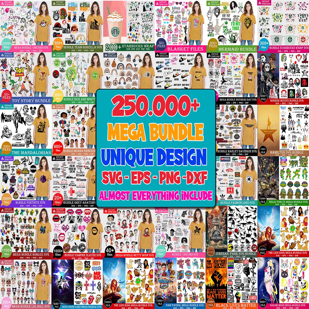 New The Ultimate Giga Bundle svg, Mega bundle svg, 250.000 u | Inspire ...