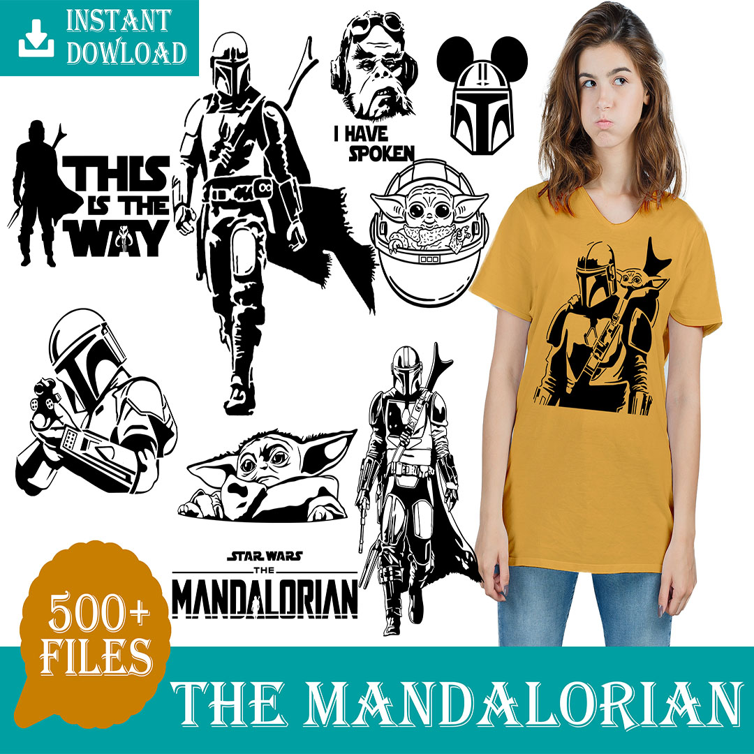 500 Mandalorian SVG Bundle, Baby Yoda SVG Vector Clipart fil | Inspire ...